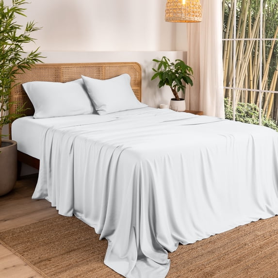 Bare Home Bamboo Sheet Set - Made from Rayon Fibers - Deep Pockets - 3 ...