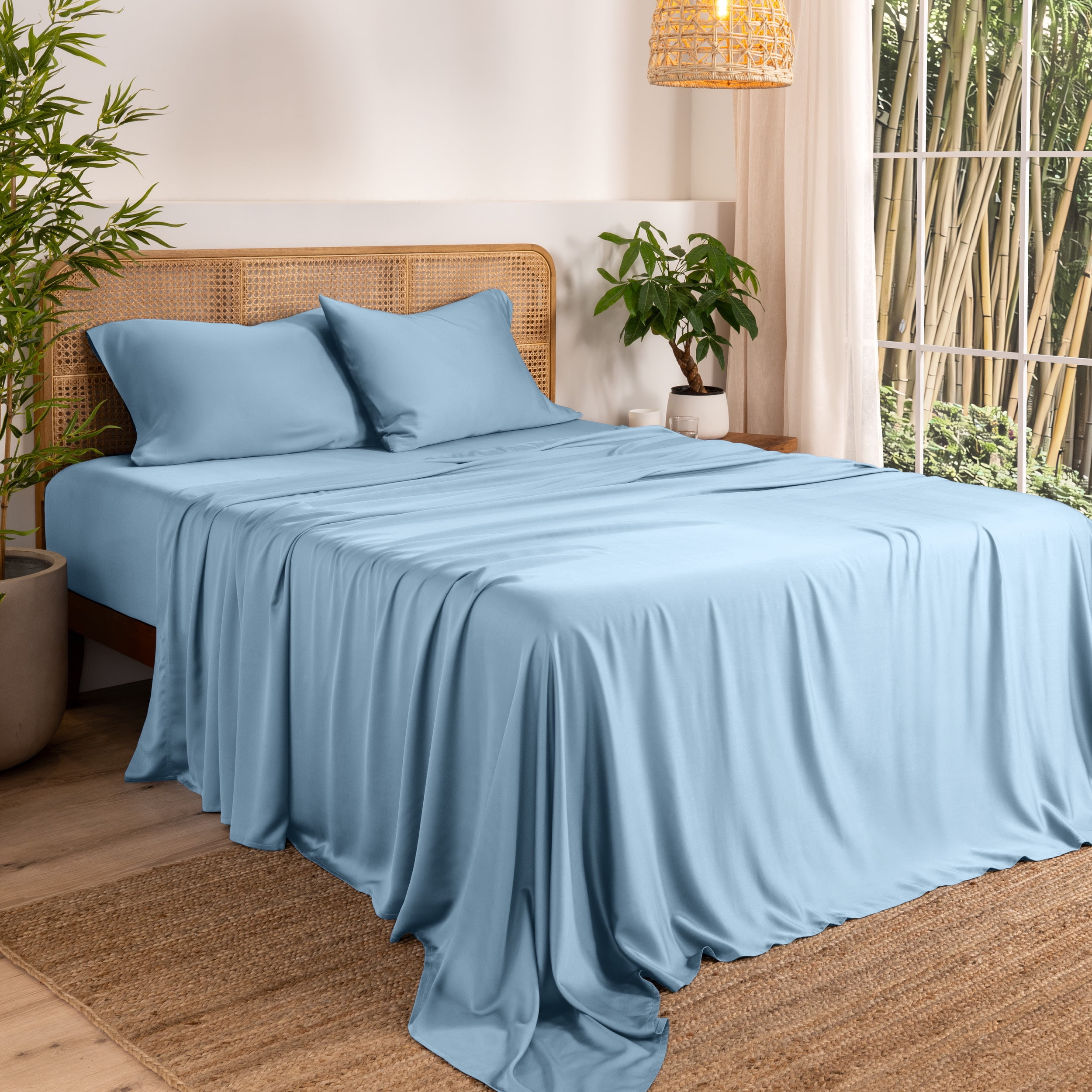 Bare Home Bamboo Sheet Set - Made from Rayon Fibers - Deep Pockets - 3 ...