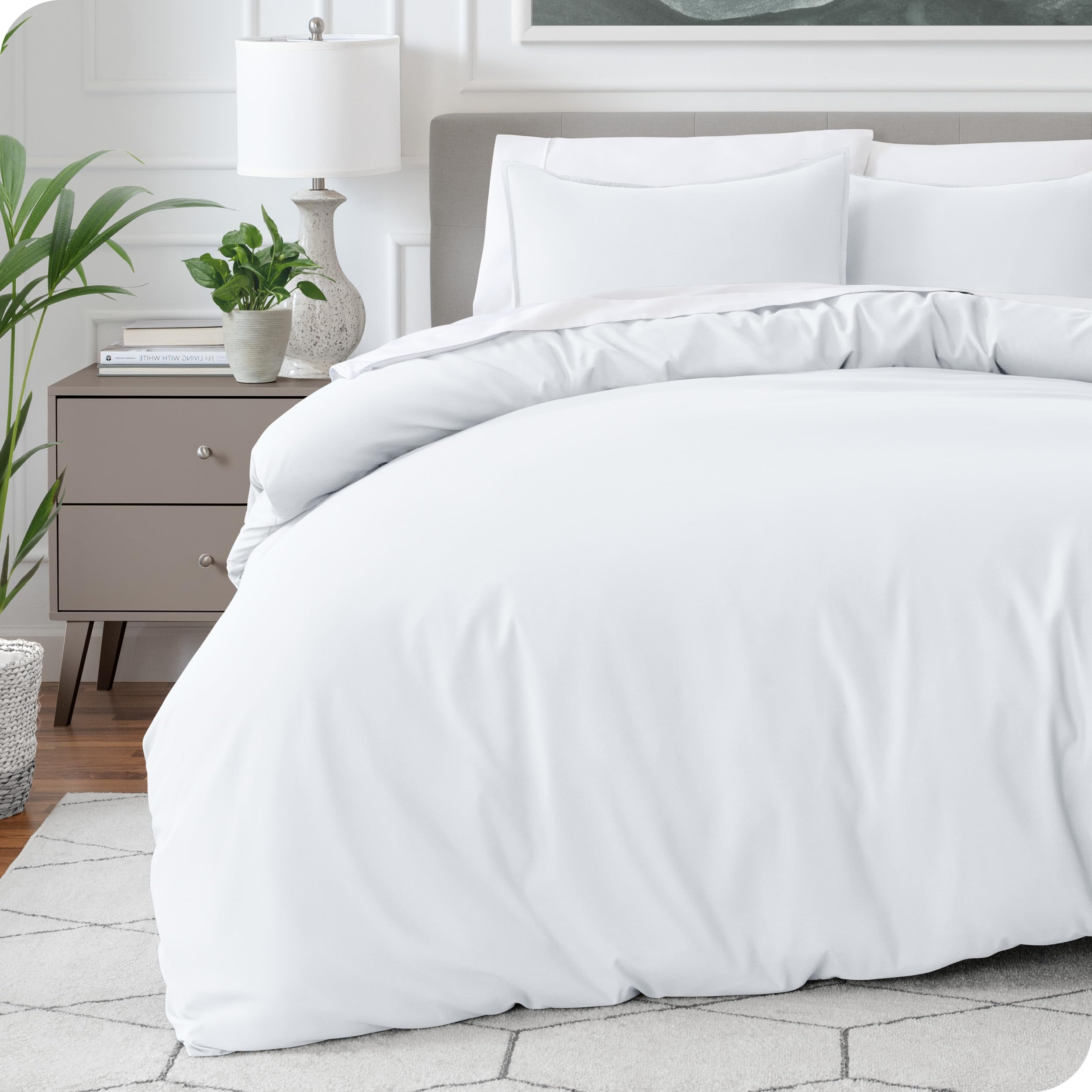Bare Home Bedding Duvet Cover Oversized Queen Size - Premium 1800 Super Soft Collection ...
