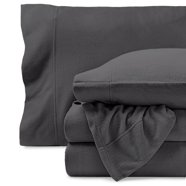 Great Bay Home Solid Velvet Plush Warm and Cozy Fleece Sheet Set (Full ...