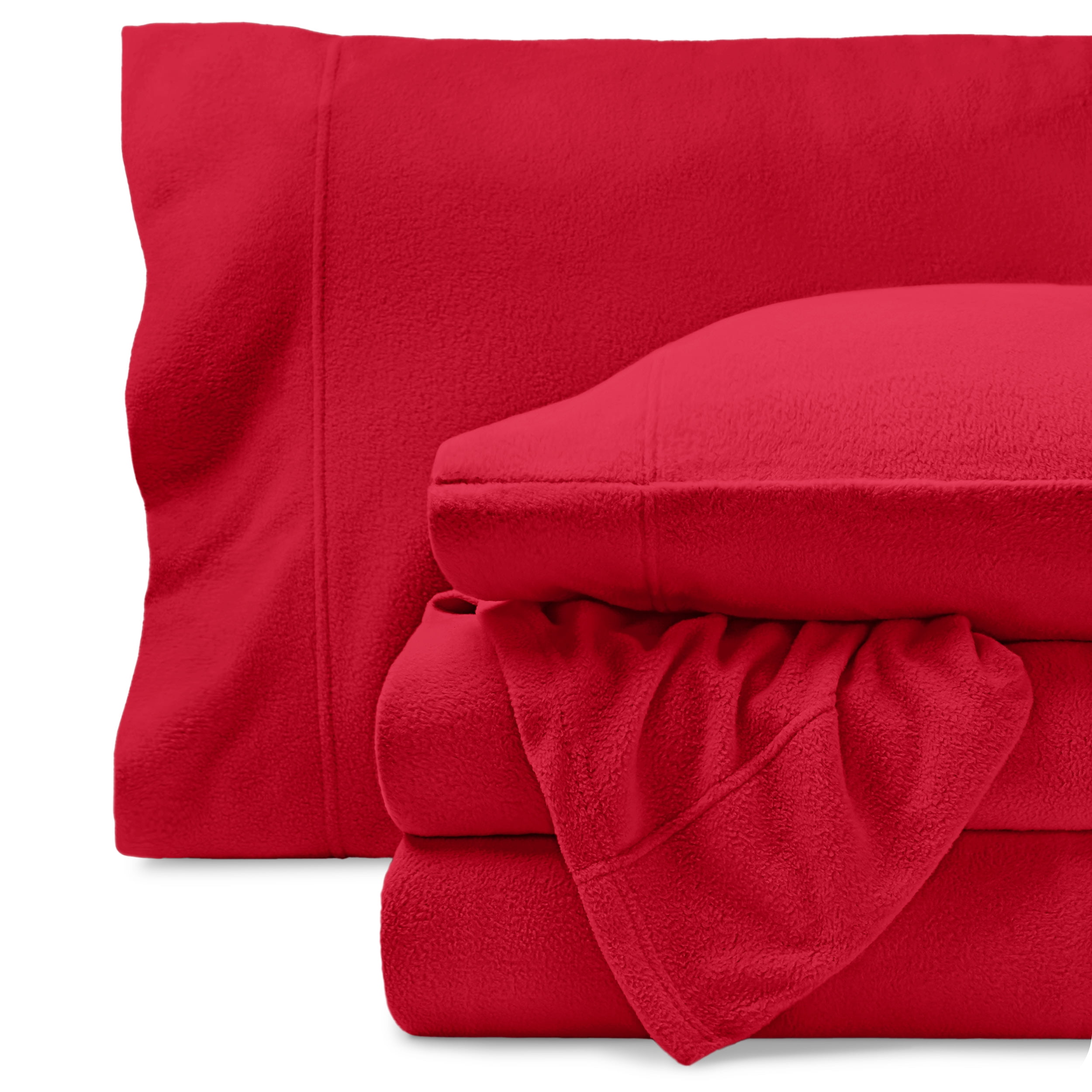 Bare Home Soft Microfleece Cozy Plush Fleece Sheet Set - Deep Pocket ...