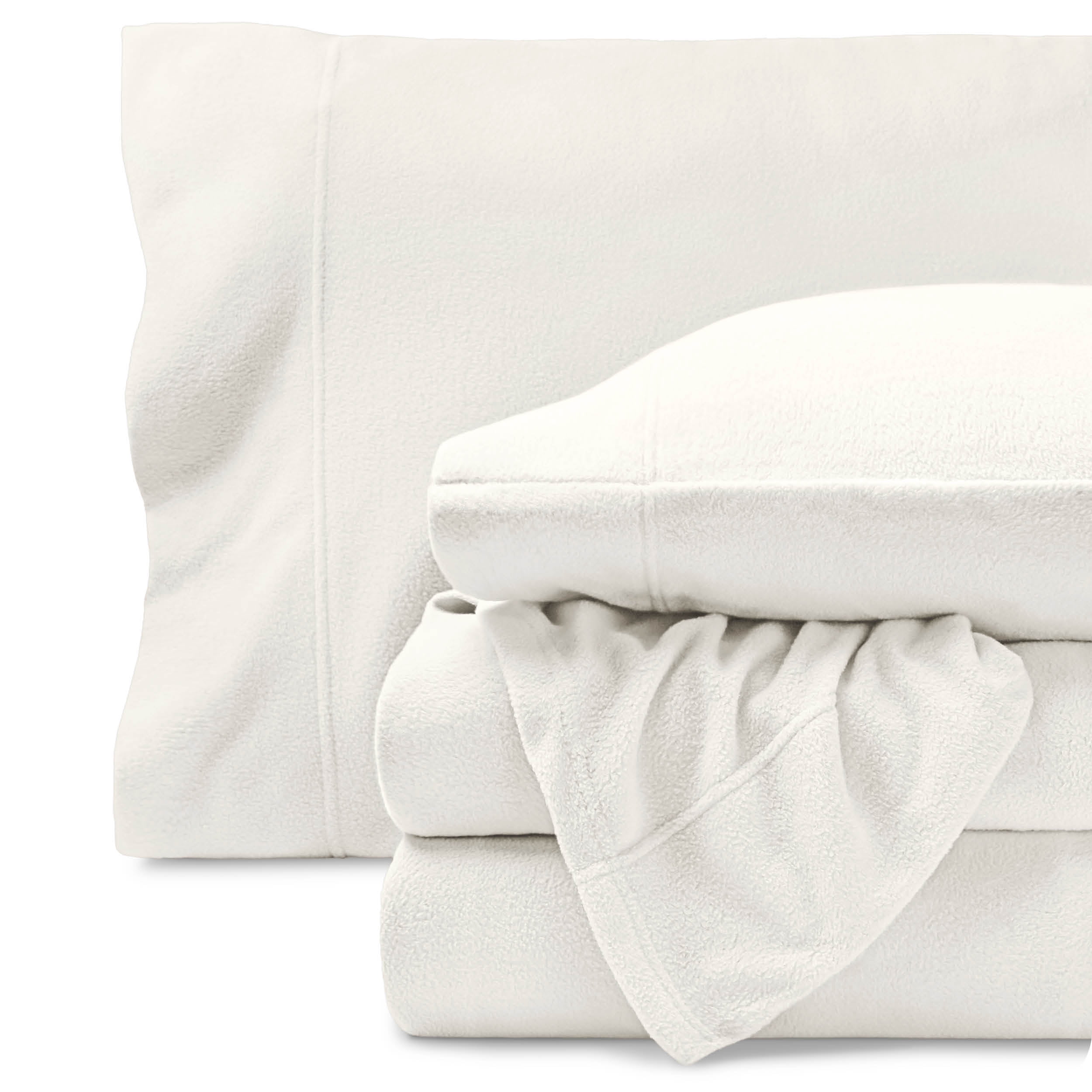 Bare Home Microfleece Bed Sheet Set - Extra Plush Polar Fleece, Deep ...
