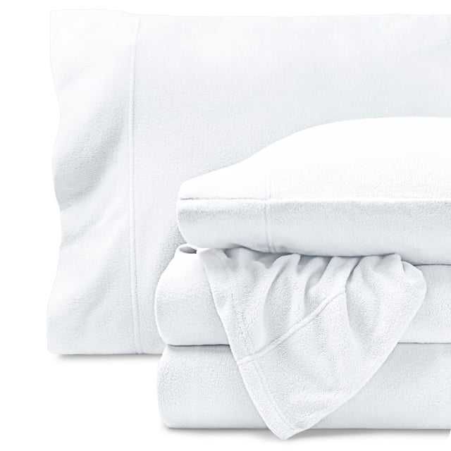 Bare Home Microfleece Bed Sheet Set - Soft, Extra Plush Polar Fleece ...