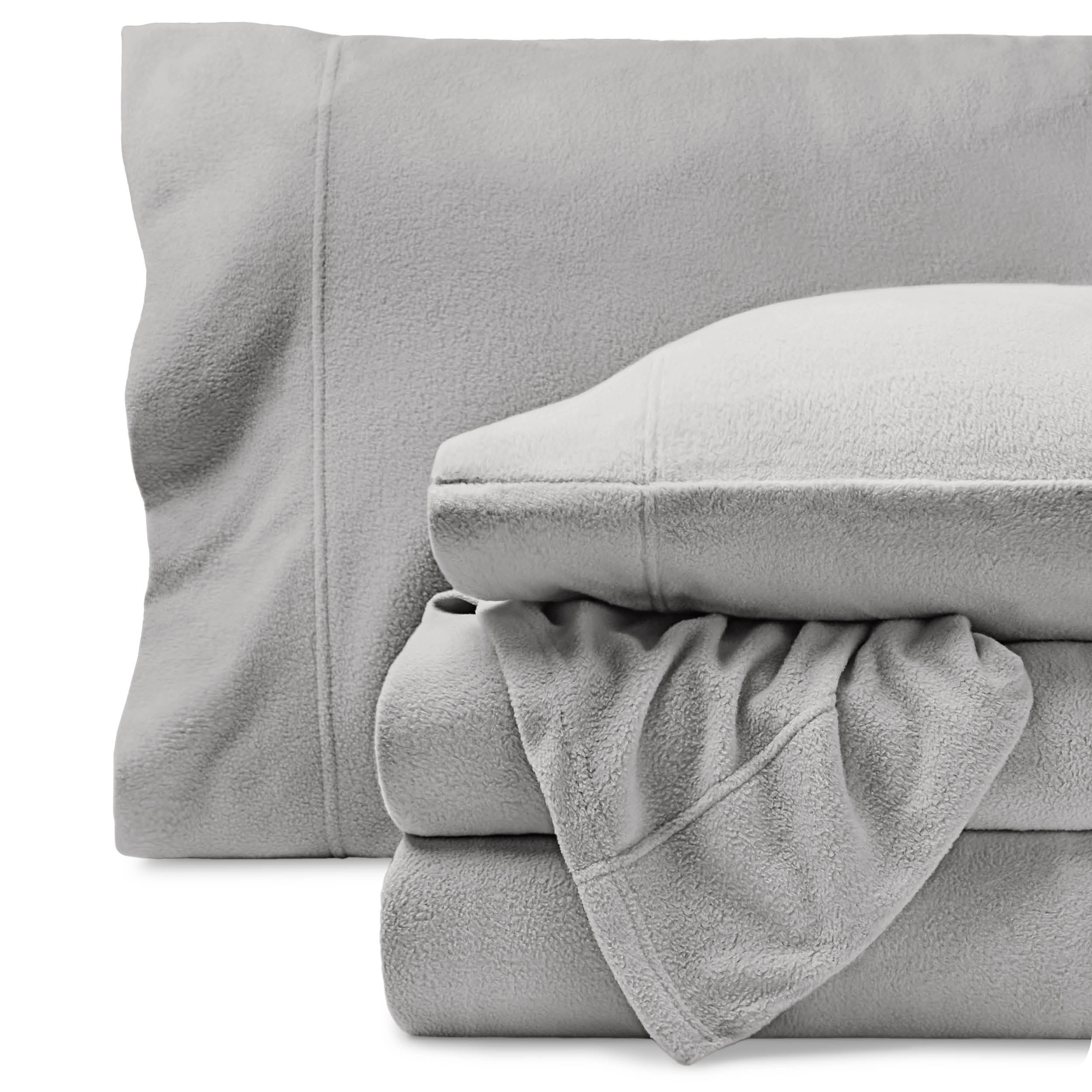 Bare Home Cozy Fleece Sheet Set - Extra Plush Polar Fleece - Deep ...