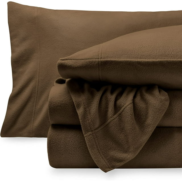Bare Home Cozy Fleece Sheet Set - Extra Plush Polar Fleece - Deep ...