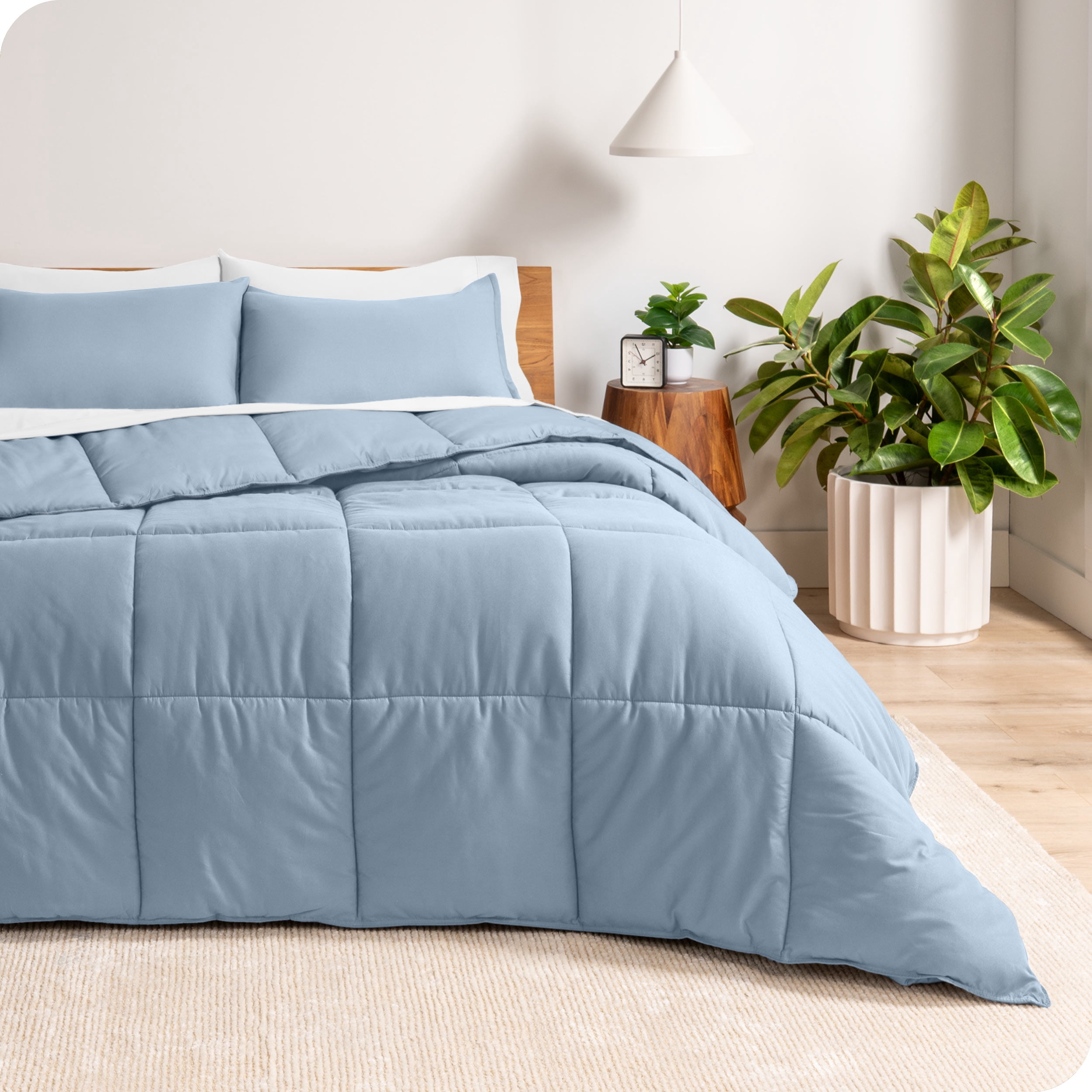 Bare Home Down Alternative Comforter Set, 3-Piece, Full Size, Dusty ...