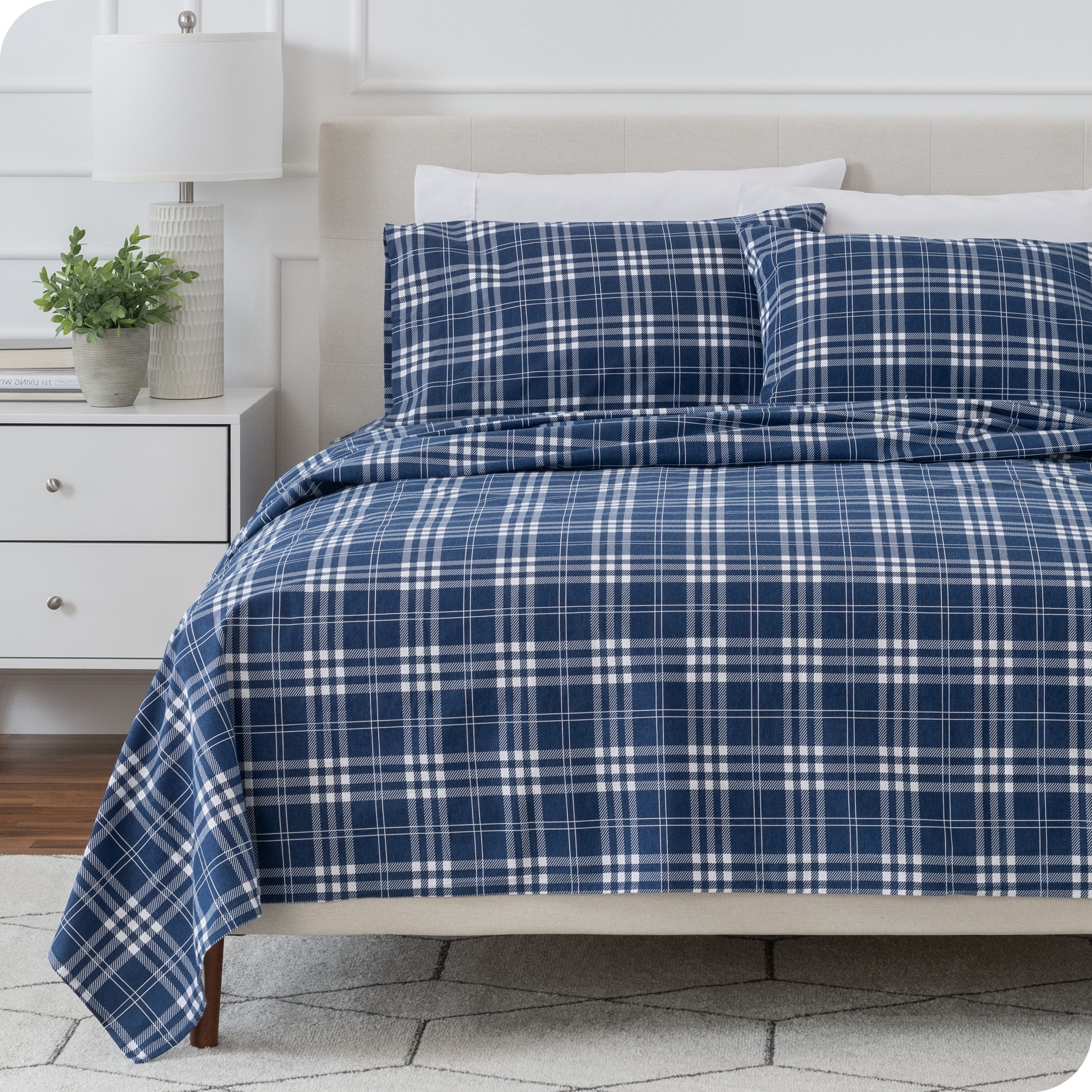 Bare Home Flannel Sheet Set - 100% Cotton - Deep Pocket - 4 Pieces ...