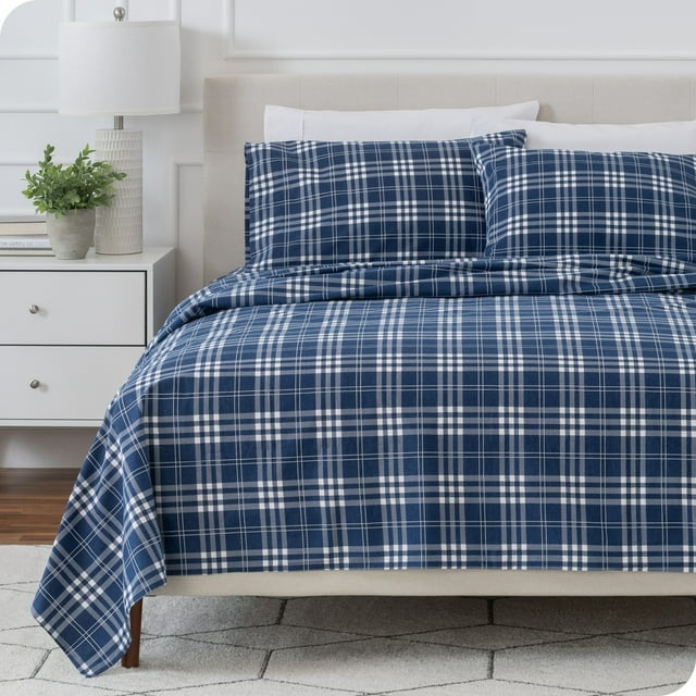 Bare Home Flannel Sheet Set - 100% Cotton - Deep Pocket - 4 Pieces ...
