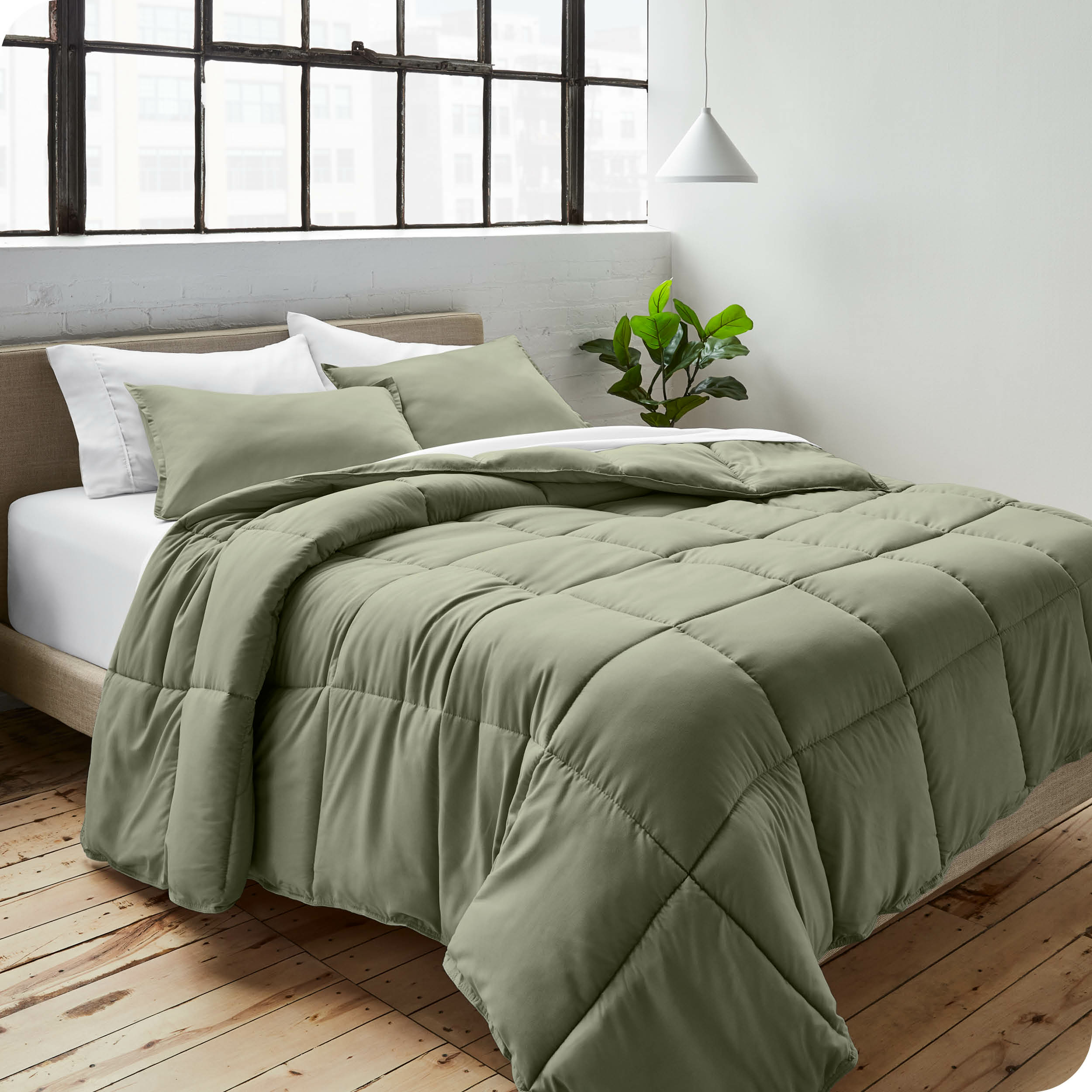 Better Homes & Gardens 3-Piece Sage Floral Comforter Set, King ...