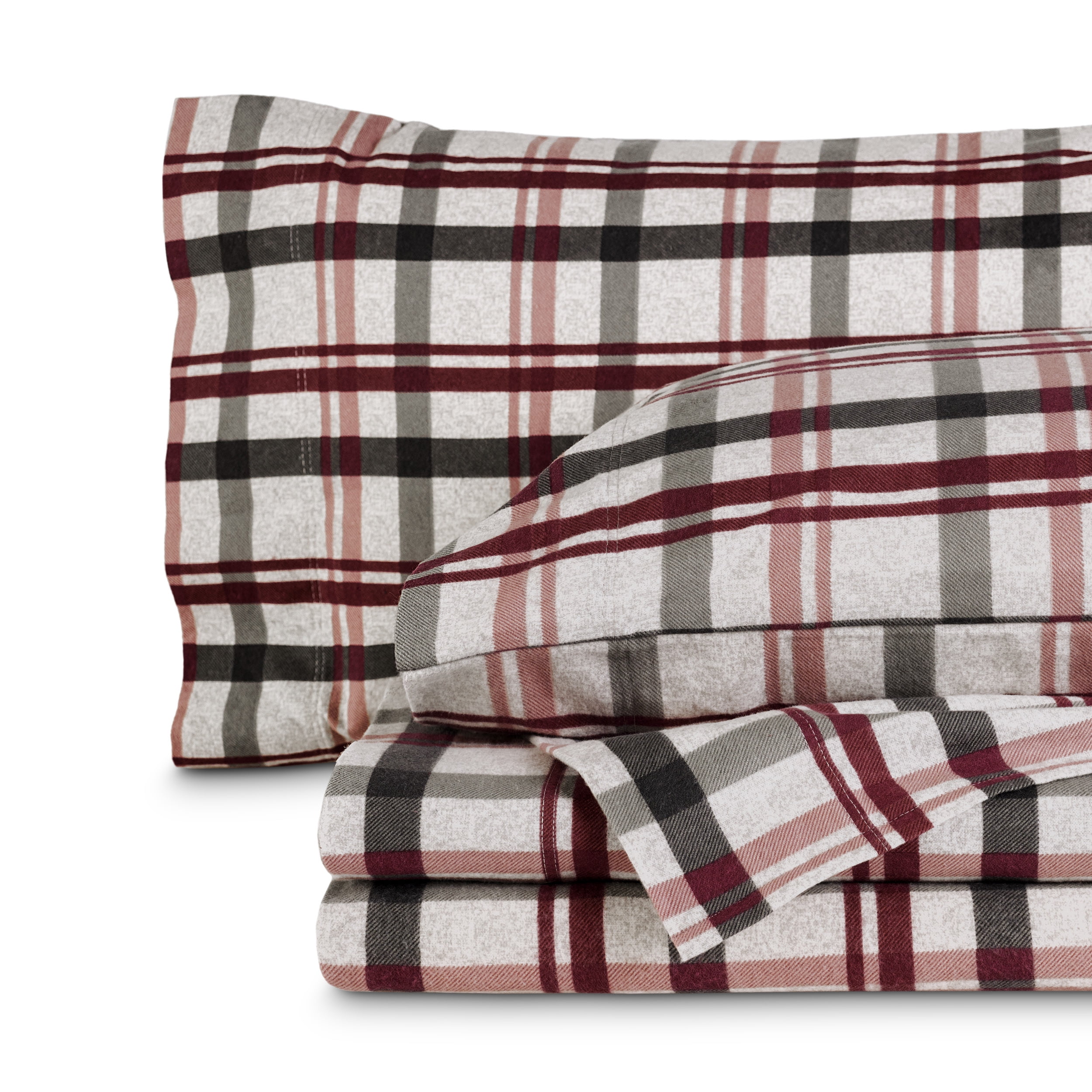 Bare Home Luxury 100% Cotton Flannel Full Sheet Set, Deep Pocket, 4 ...