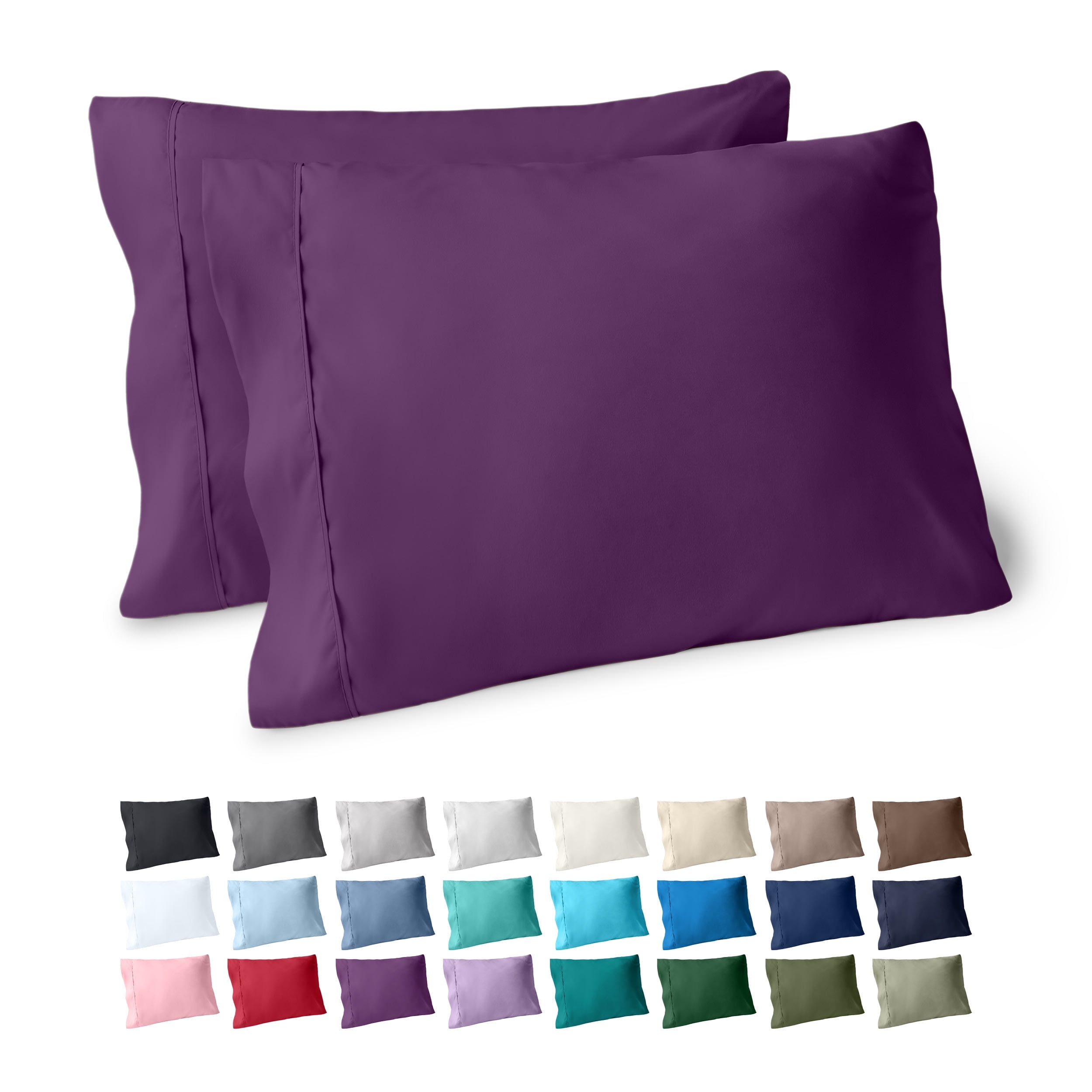 Bare Home Ultra Soft Pillowcases - Premium 1800 Collection - Double ...
