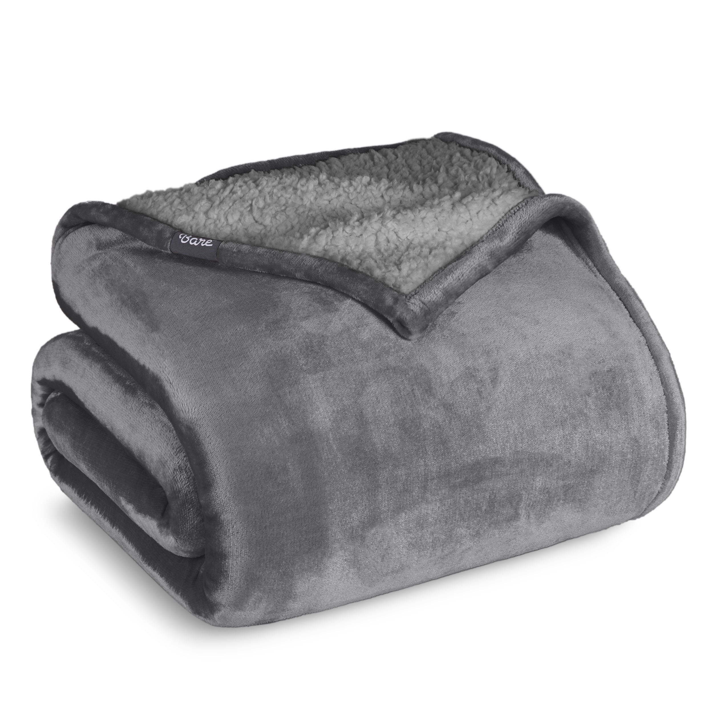 Bare Home Cozy Fleece Super Twin Bed Blanket - Soft, Fluffy, Reversible ...