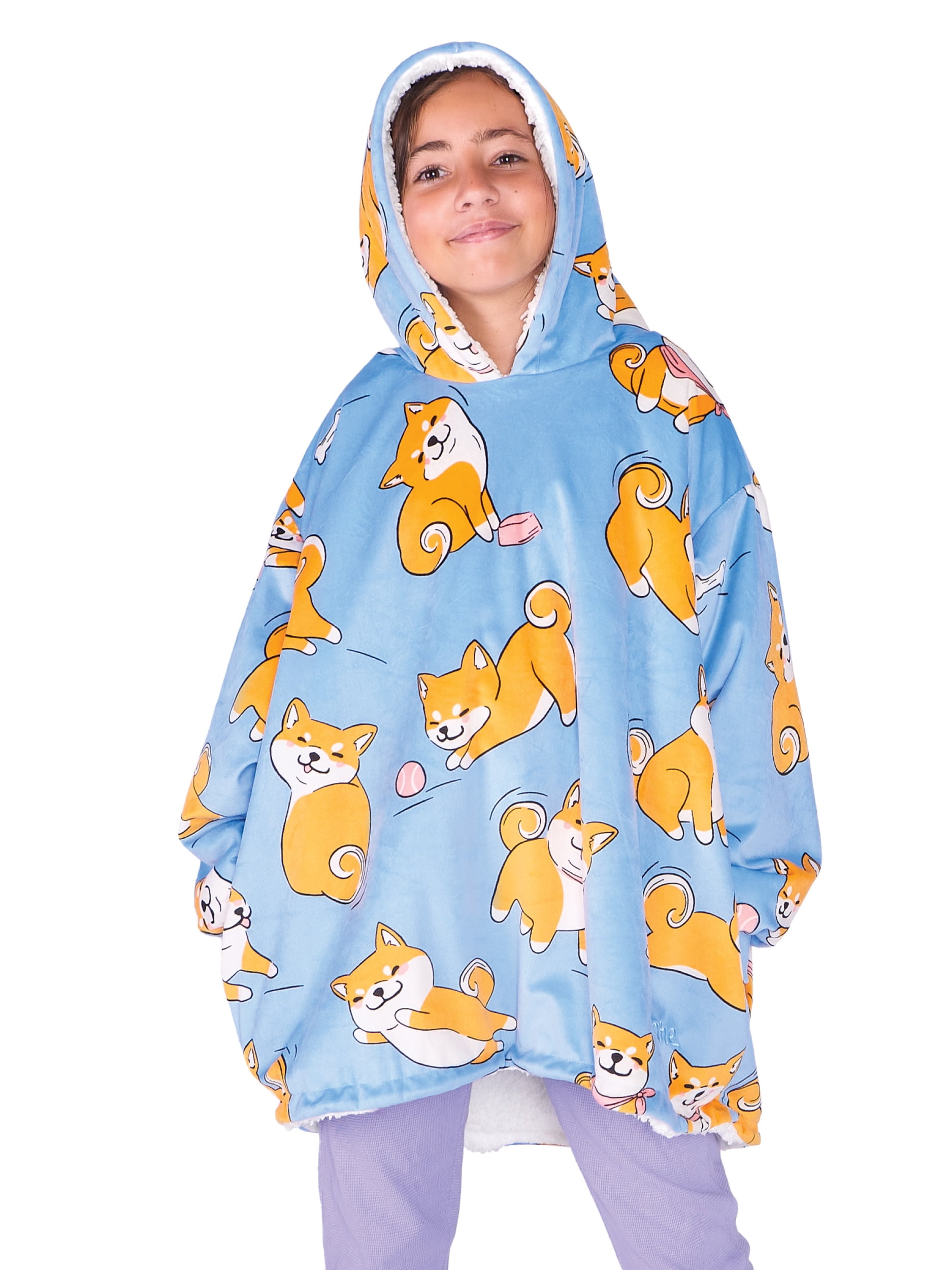Bare Home Plush Sherpa Wearable Blanket - Fluffy & Soft - Lightweight ...