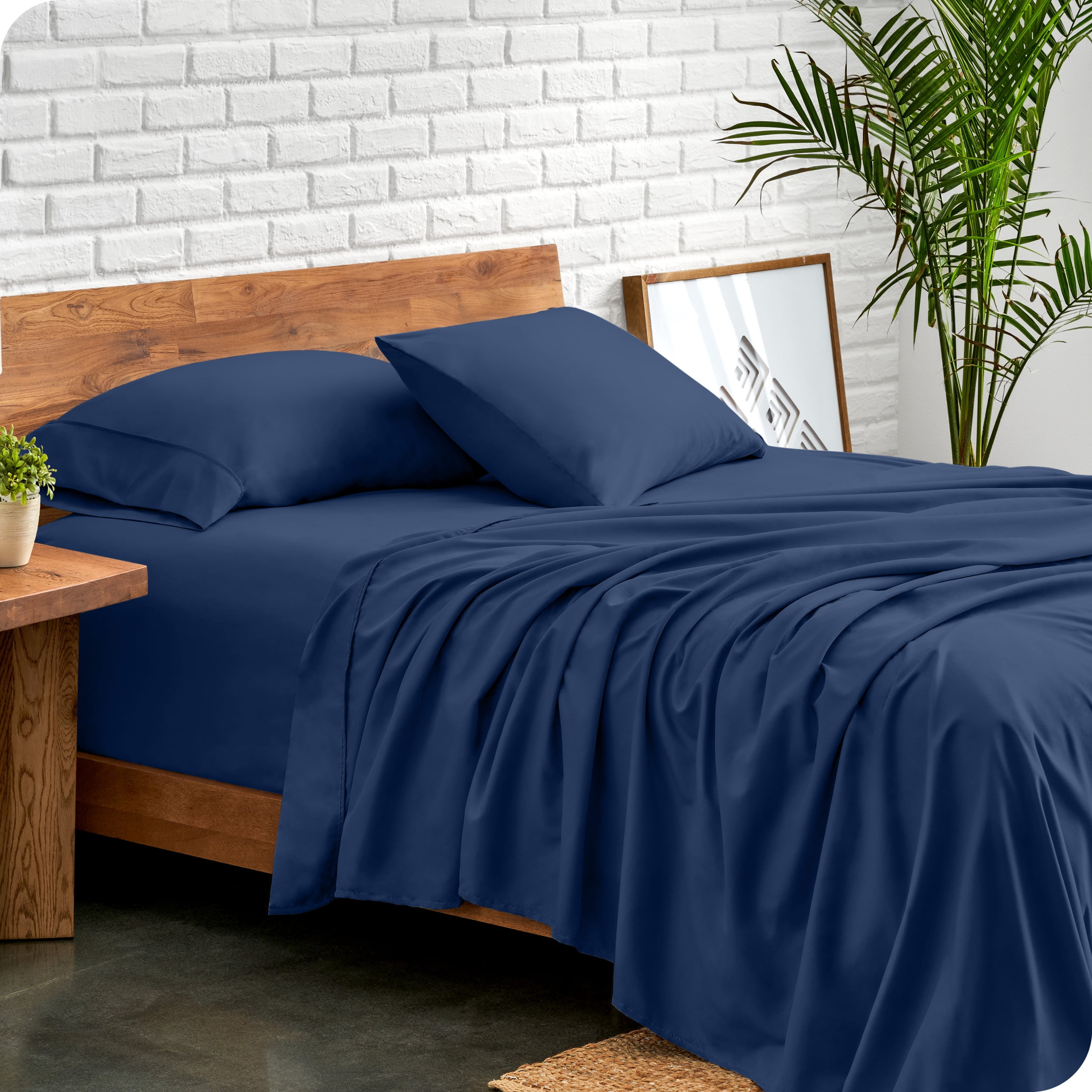 Bare Home Ultra-Soft Full Sheet Set - 1800 Collection, Deep Pockets, 4 ...