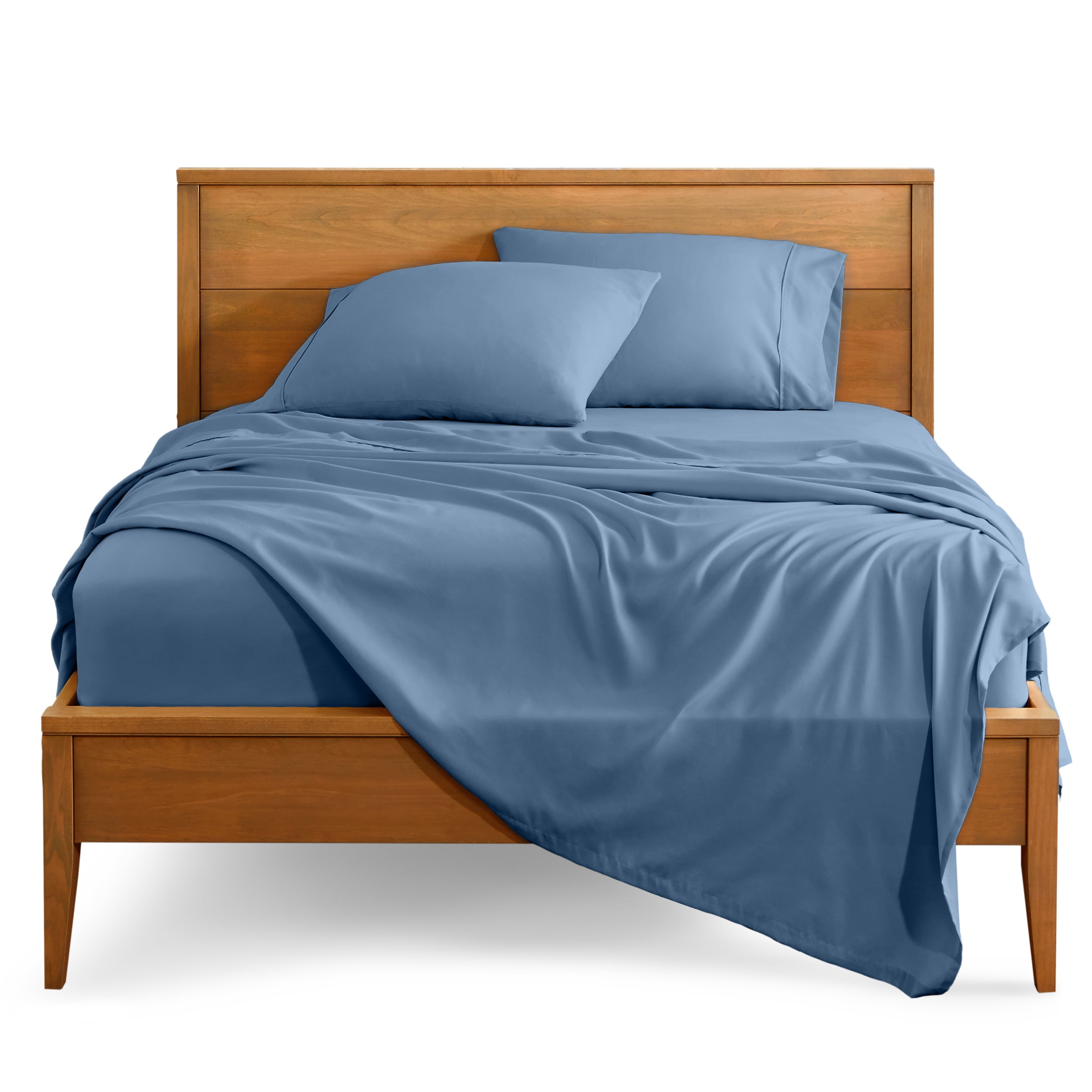 Bare Home Premium 1800 Collection 4-Piece Bed Sheet Set, Split Head ...