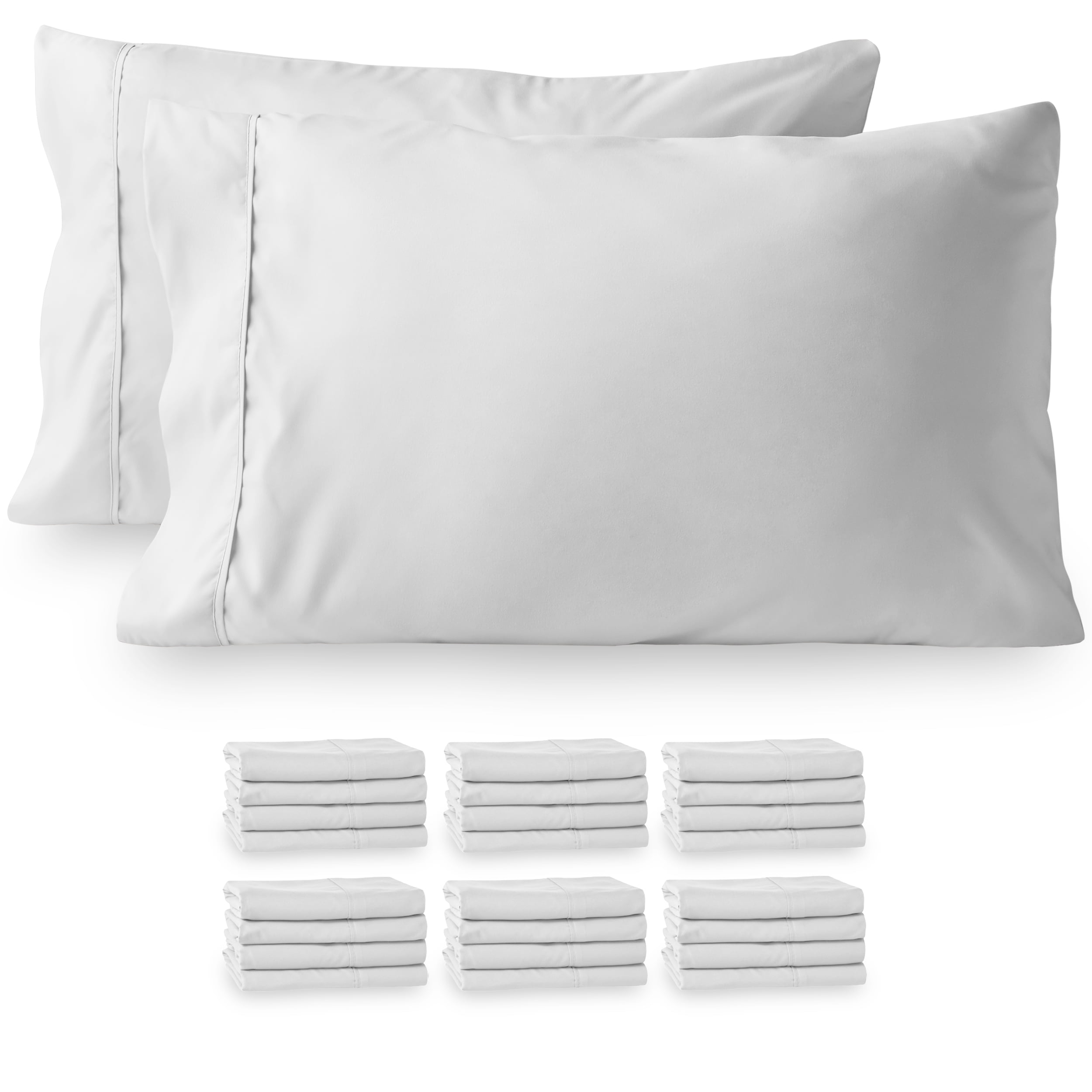 Bare Home Premium 1800 Ultra-Soft Double Brushed Microfiber Bulk Pack ...