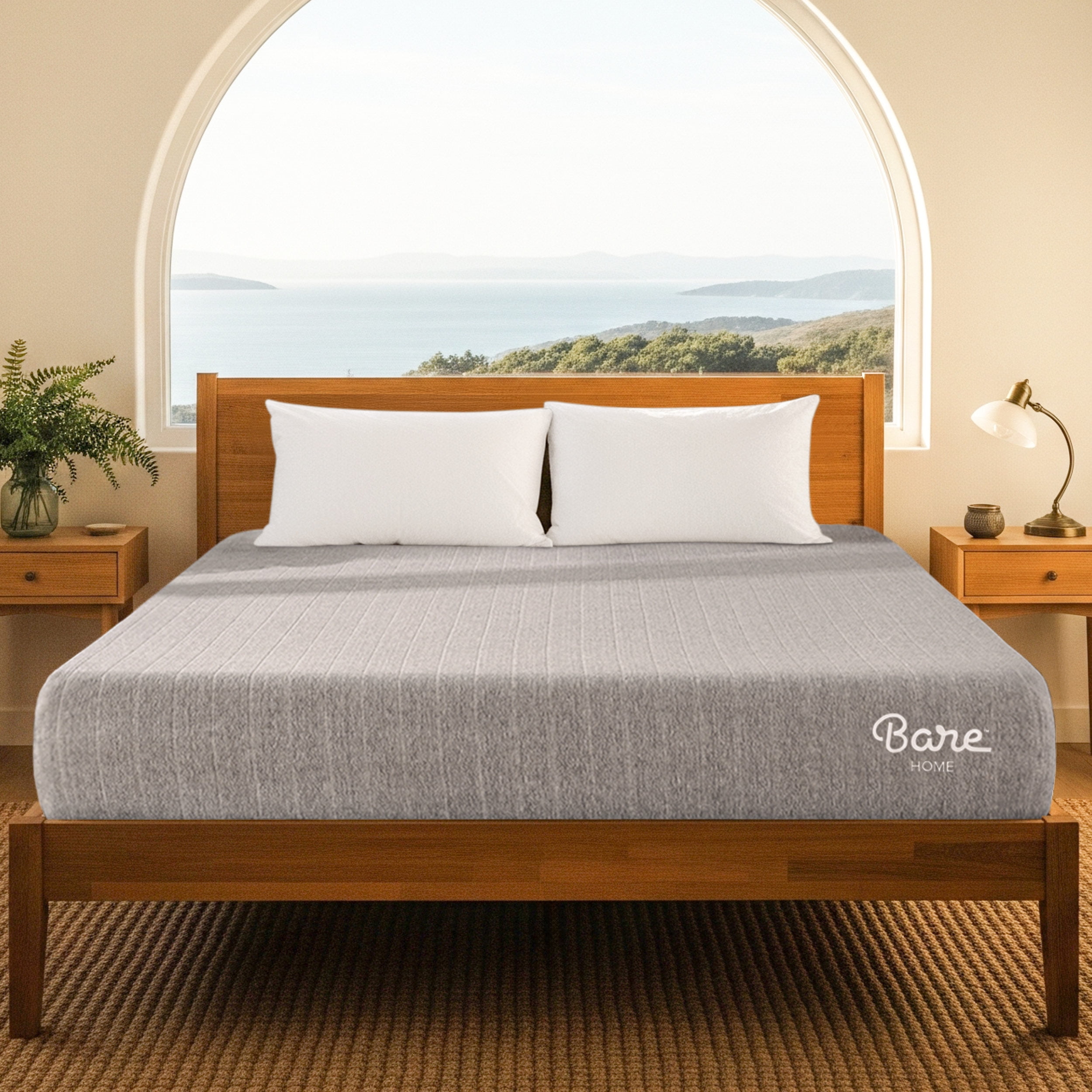 Bare Home Queen Mattress - Relaxed Firm - Extra Thick Visco Elastic ...