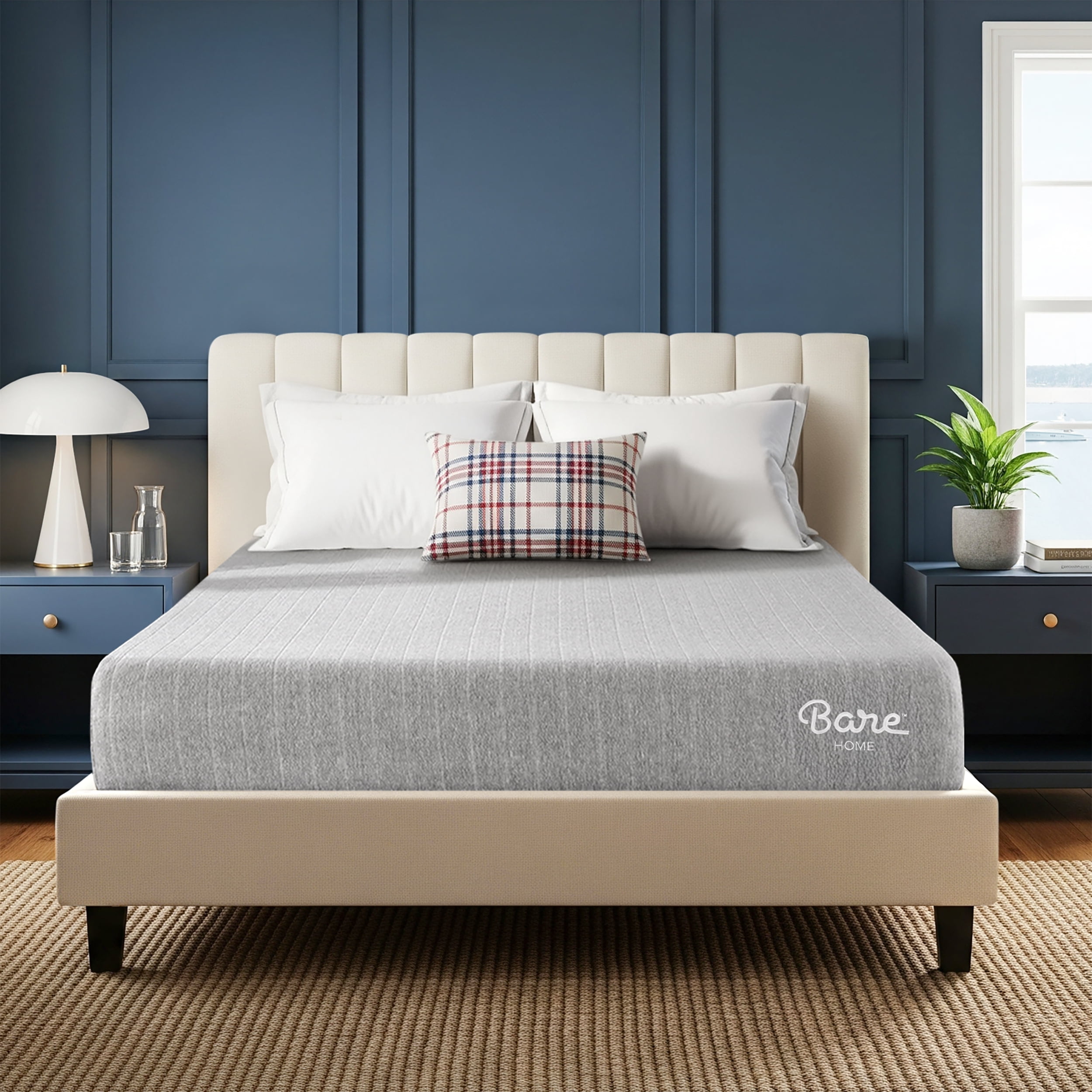 Bare Home Queen Mattress - Relaxed Firm - Extra Thick Visco Elastic ...