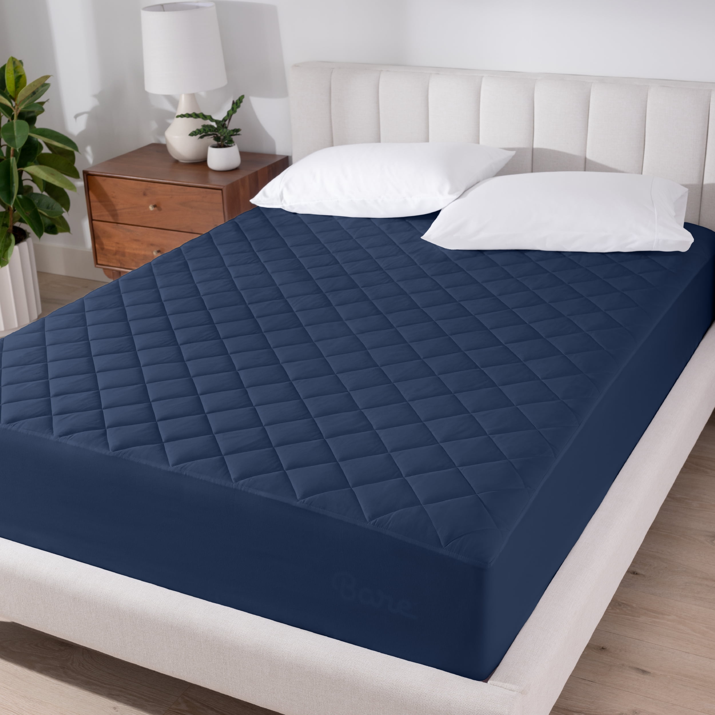 Bare Home Quilted Mattress Pad - Cooling Mattress Cover - Deep Pocket ...