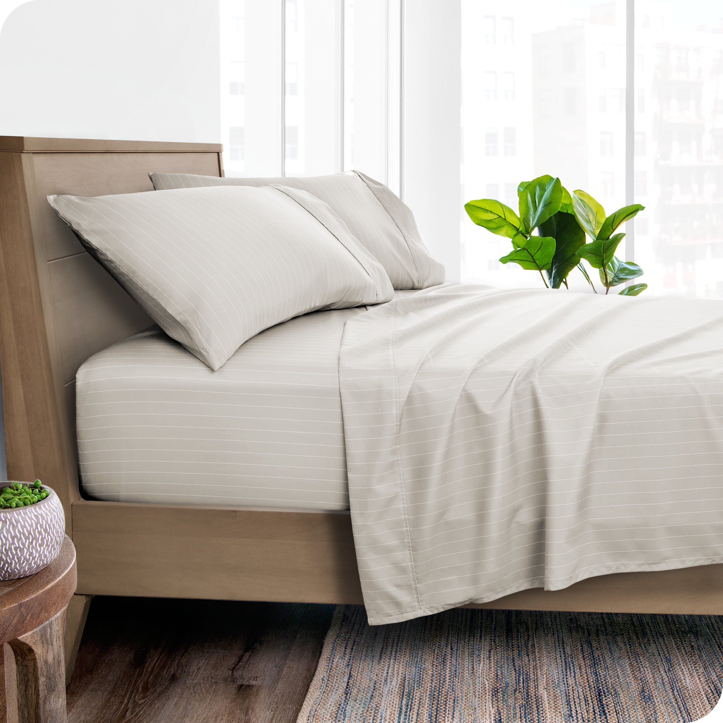 Bare Home Ultra-Soft, Cool Queen Sheet Set - Premium 1800 Collection ...