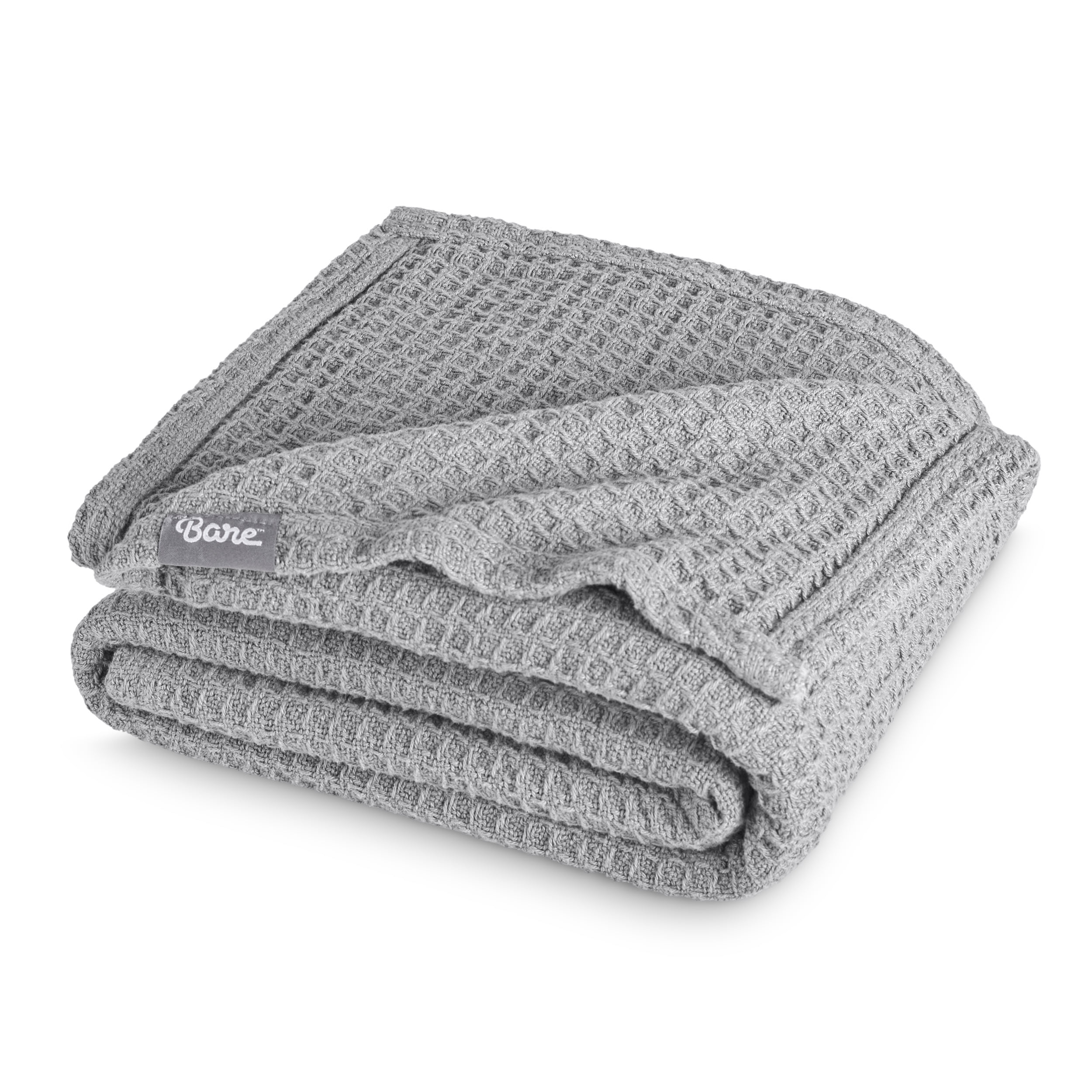Bare Home Waffle Blanket - 100% Cotton - Lightweight & Breathable ...
