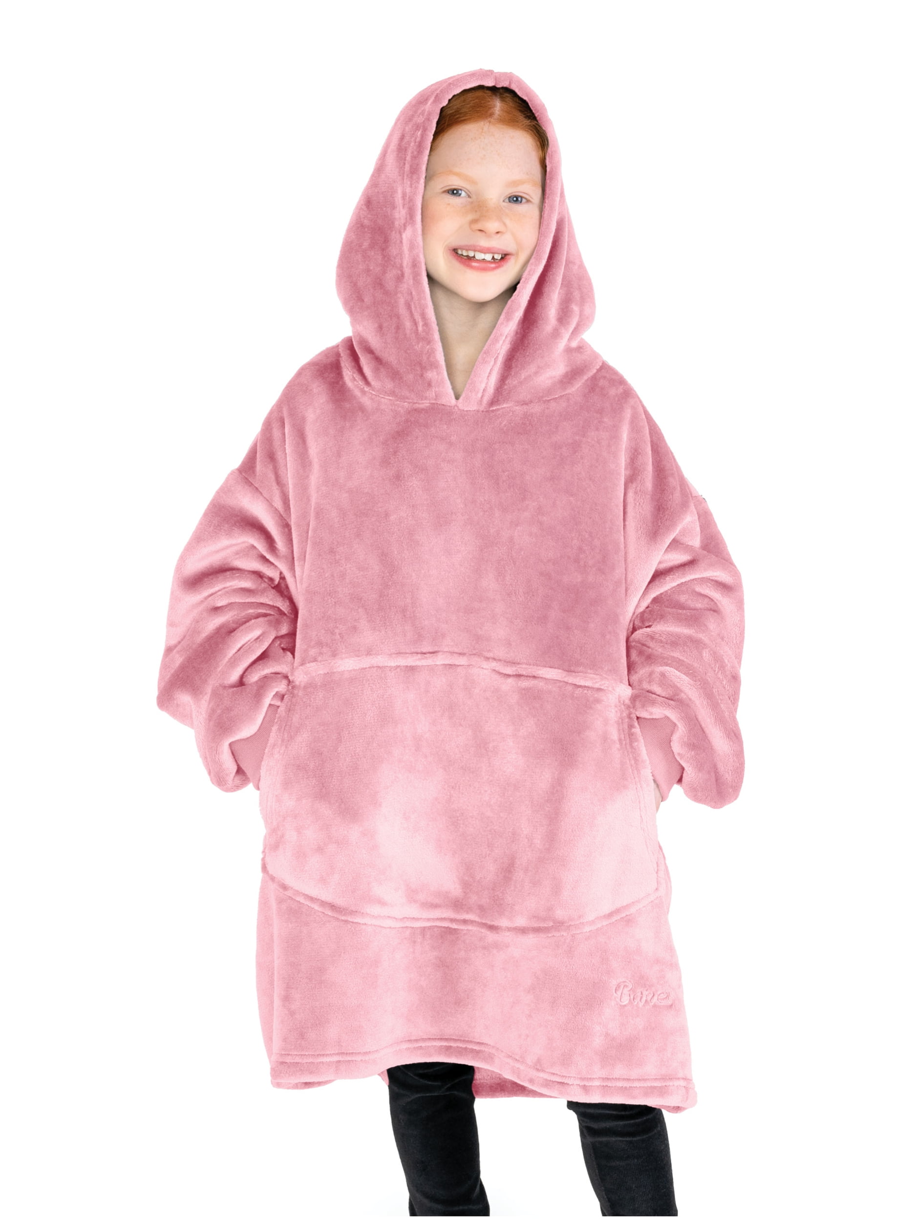 Bare Homey Kids Size Microplush Wearable Blanket, Round Trapezoid ...