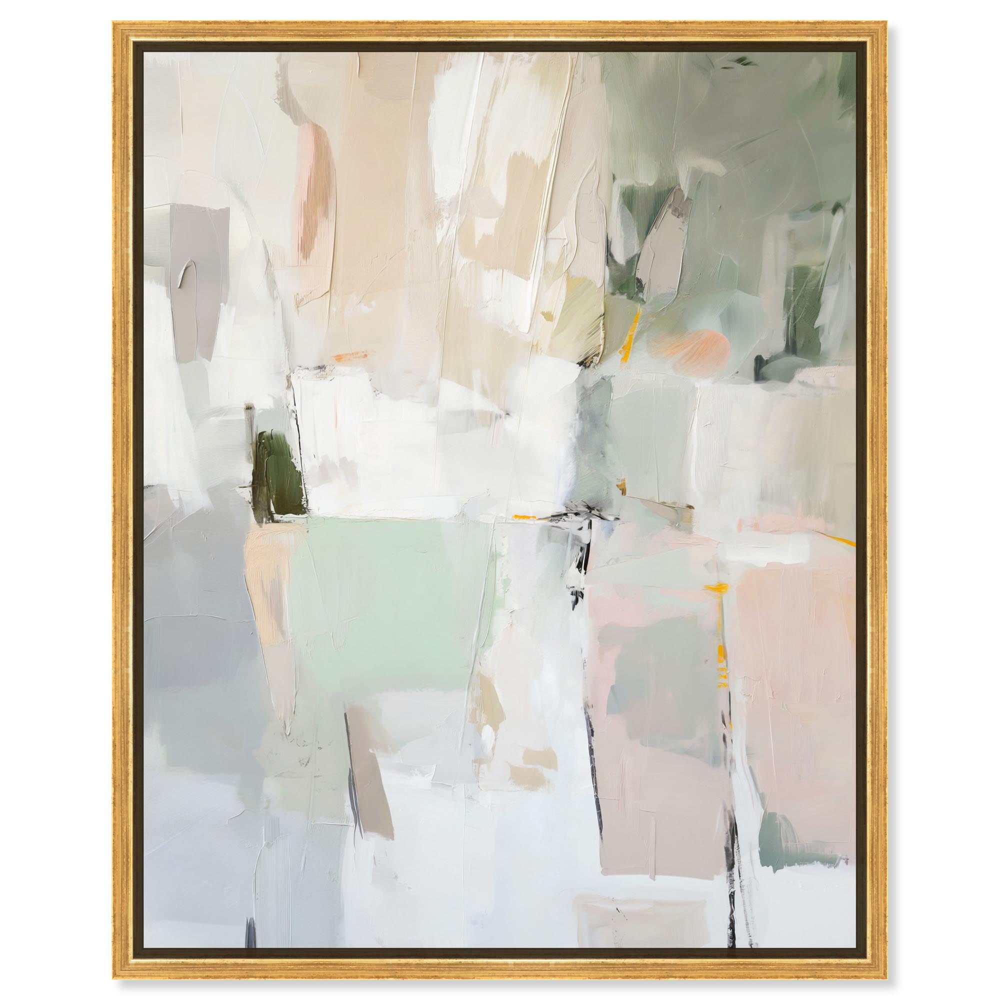 Bare Ruins I Canvas Moody Abstracts by Art Remedy, Gold Frame, 20 x 24 ...