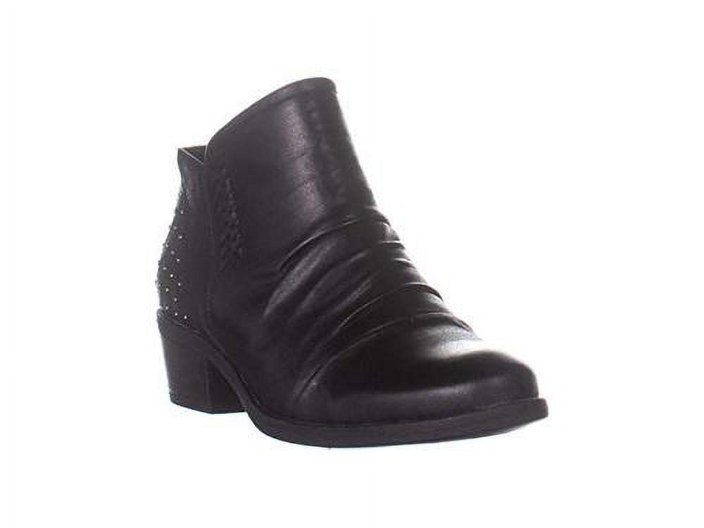 Bare Traps Women's Gericka Faux Fur Closed Toe Ankle Combat Black Size ...