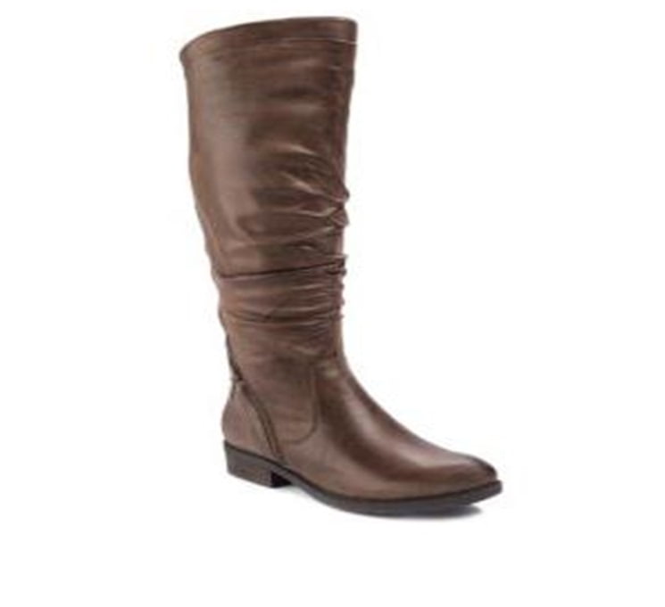 Bare Traps Women's Yulissa Faux Leather Slouchy Riding Boots Brown Size ...