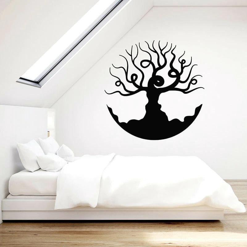 Bare Tree Wall Decal Branches Meditation Art Vinyl Stickers Yoga Studio ...