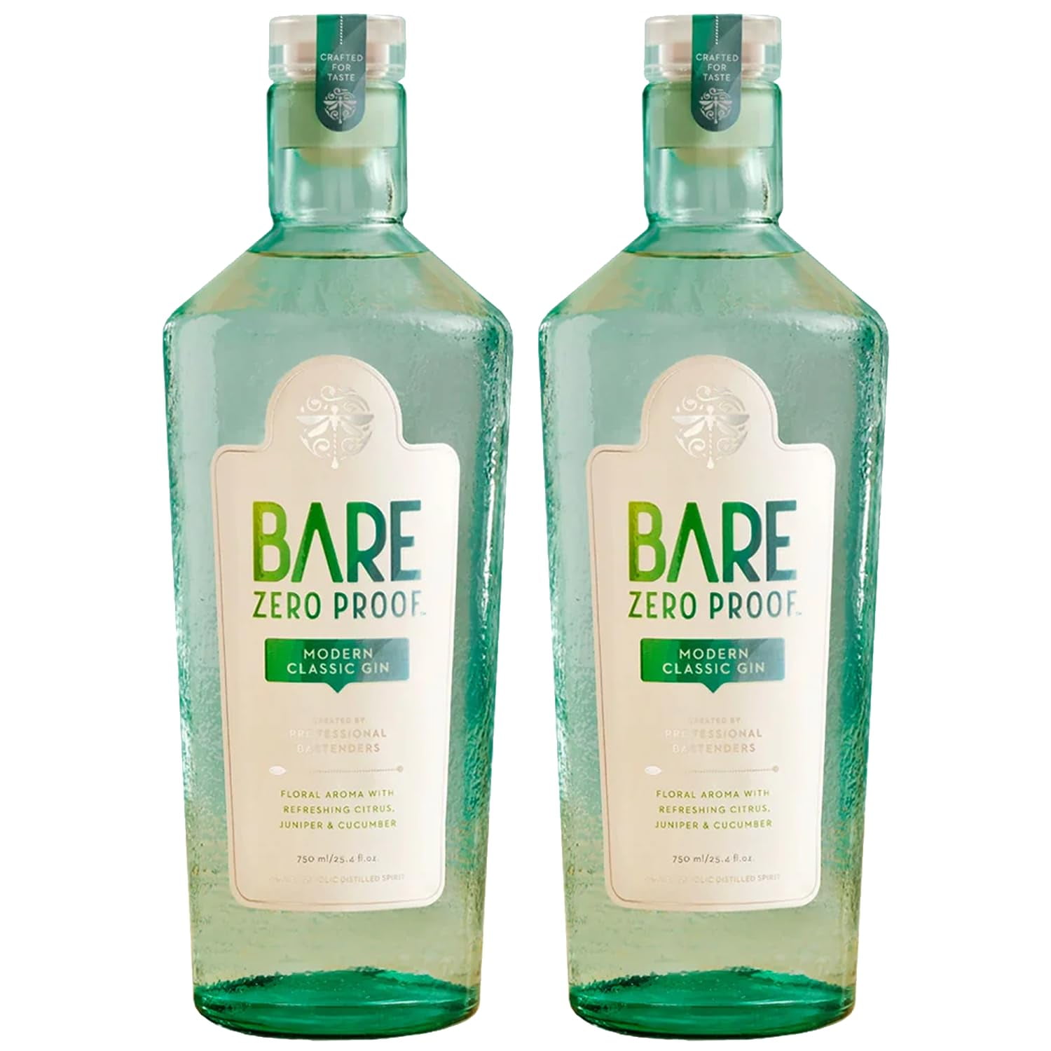 Bare Zero Proof Non-Alcoholic Modern Classic Gin Non Alcoholic Spirit Virgin Liquor | 2 PACK ...