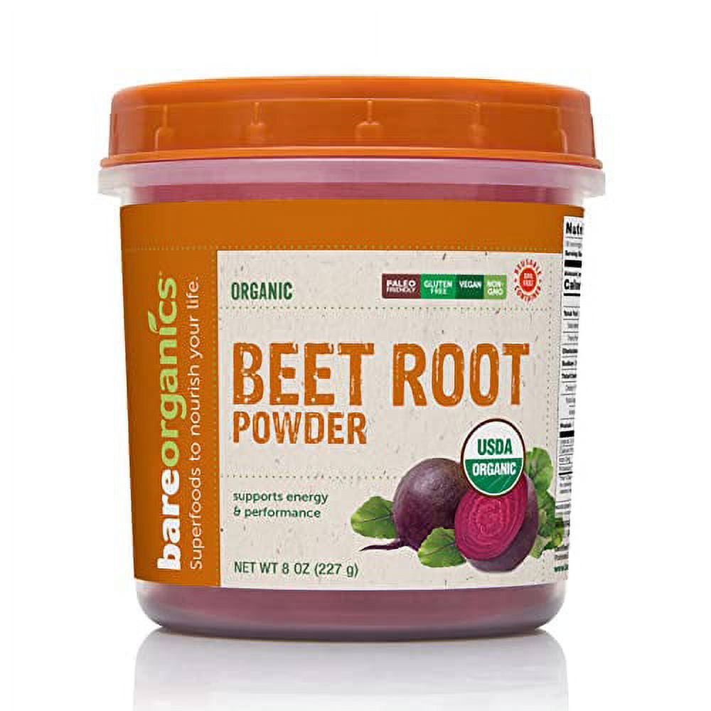 BareOrganics Beet Root, Superfood Powder, Dietary Supplement, 8 Oz ...