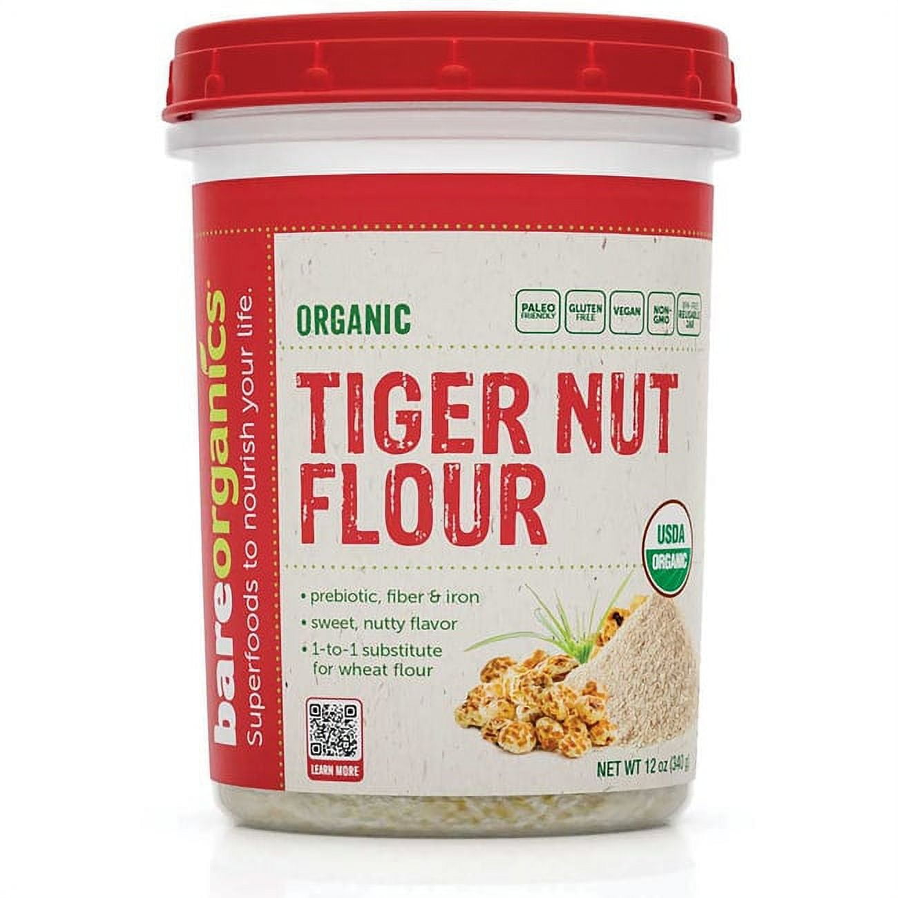 BareOrganics Organic Tiger Nut Flour 12 oz Pwdr - Walmart.com