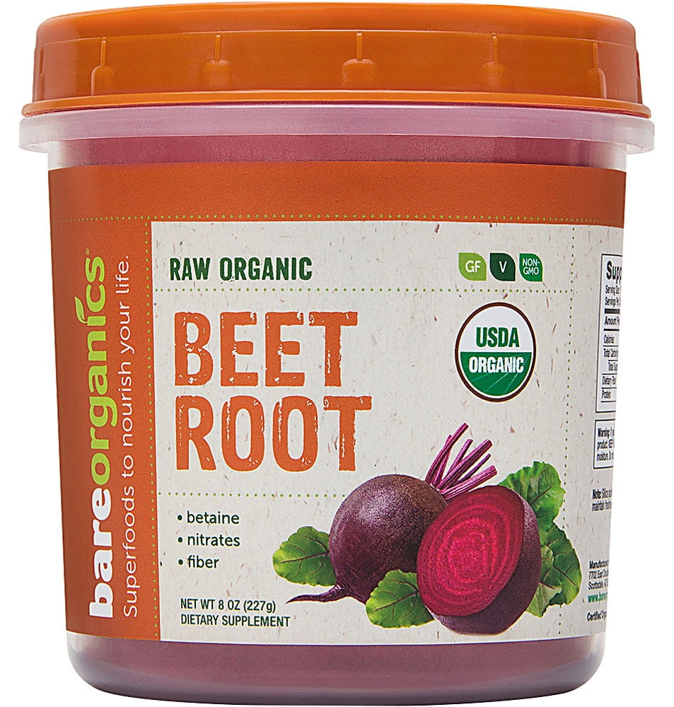 BareOrganics Raw Orgainc Beet Root Powder -- 8 oz - Walmart.com