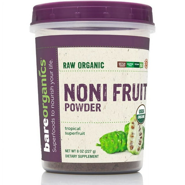 BareOrganics Raw Organic Noni Fruit Powder 8 oz Pwdr - Walmart.com