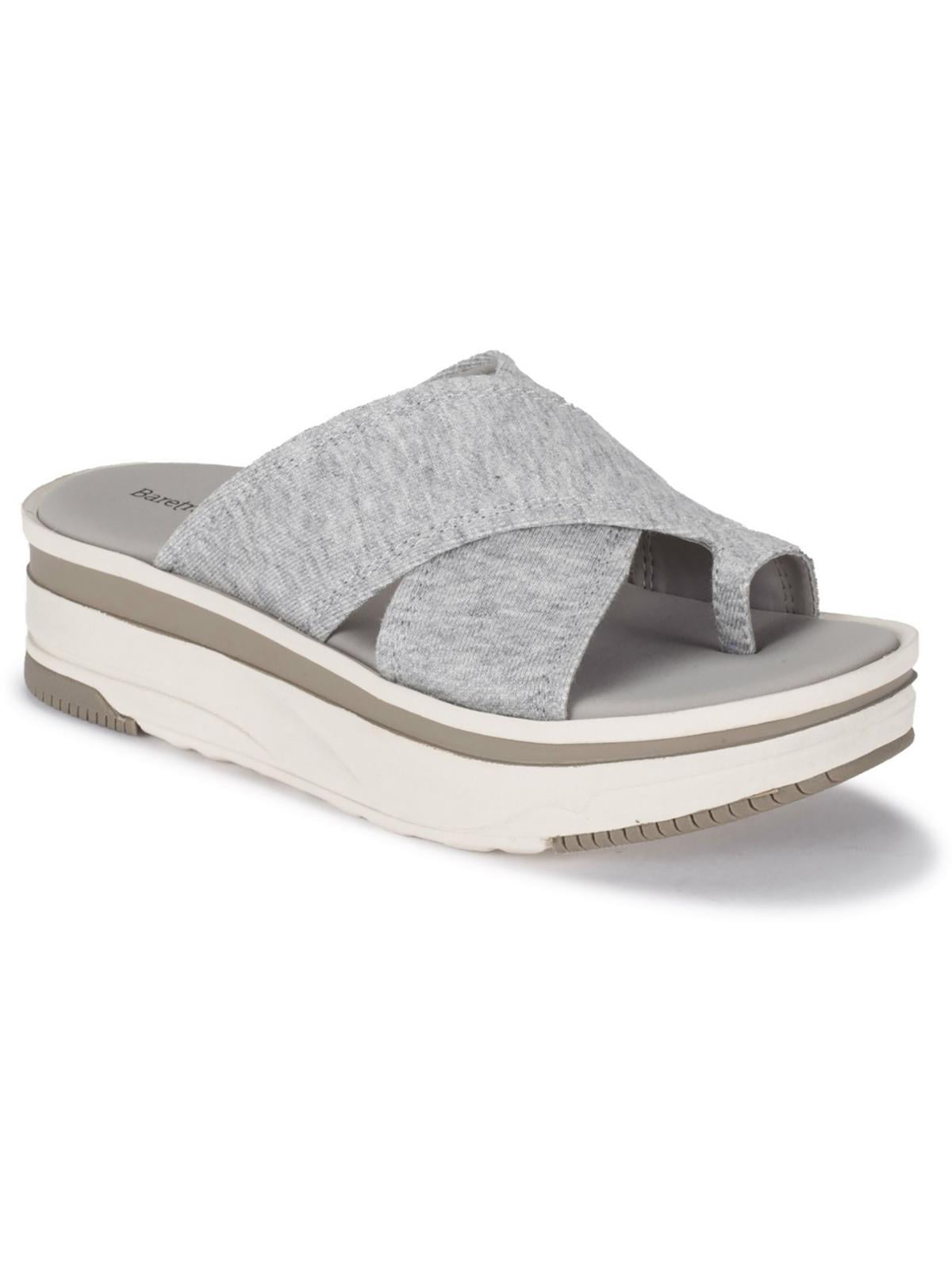 Baretraps Womens Maggey Denim Toe Loop Slide Sandals - Walmart.com