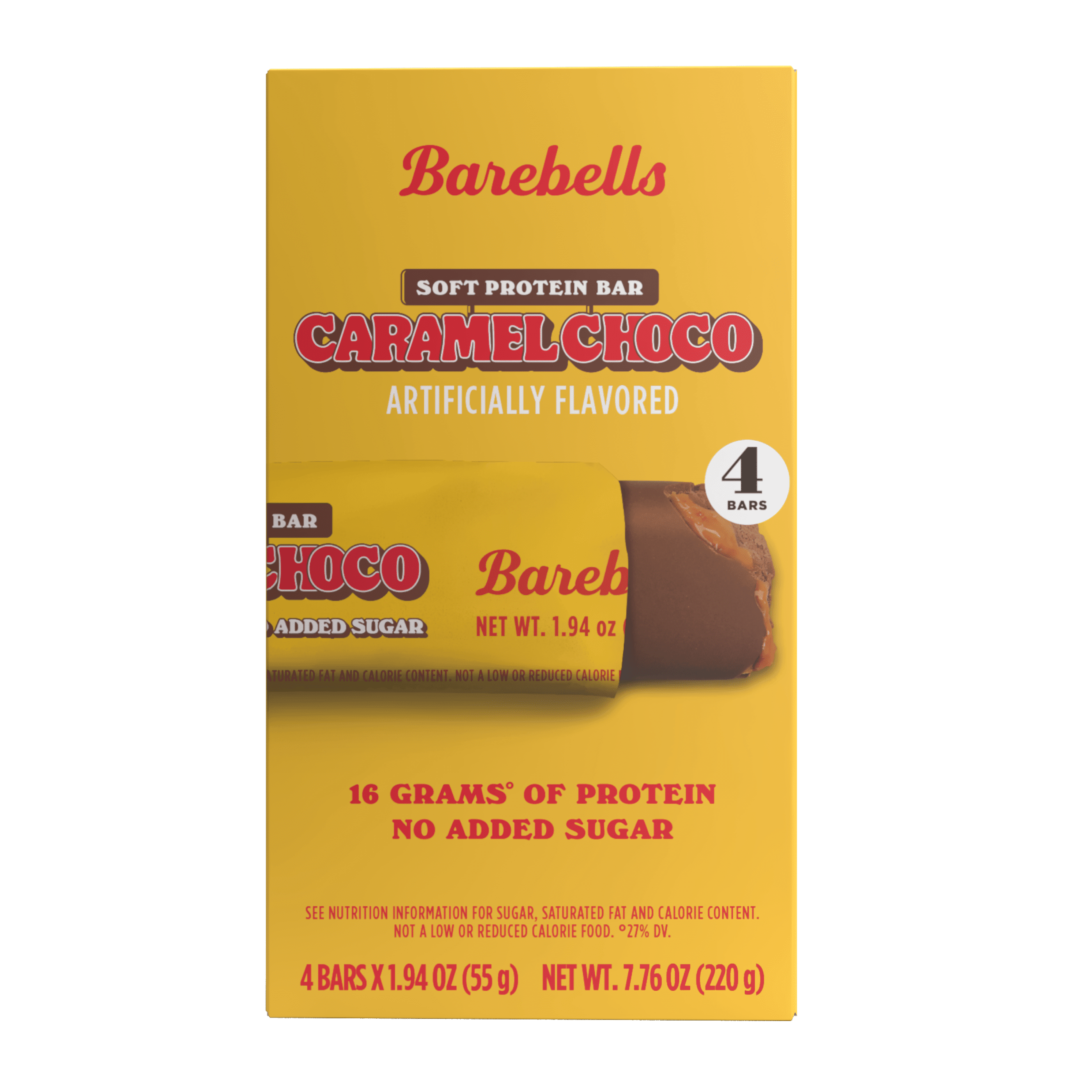 Barebells Caramel Choco protein bar 55g 4pk - Walmart.com
