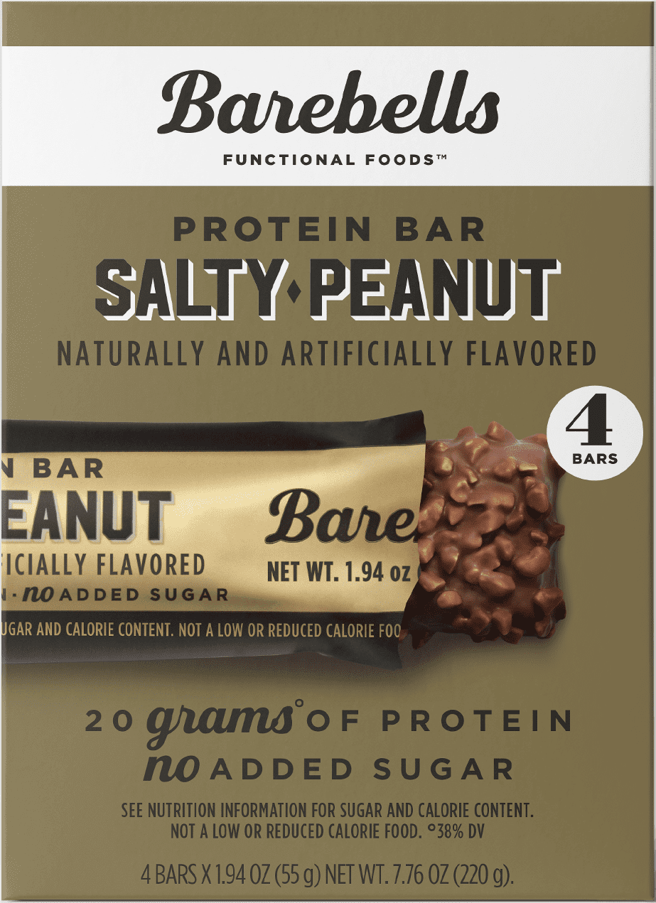 Barebells Protein Bars with 20g High Protein, 1.9oz Bars, Salty Peanut ...