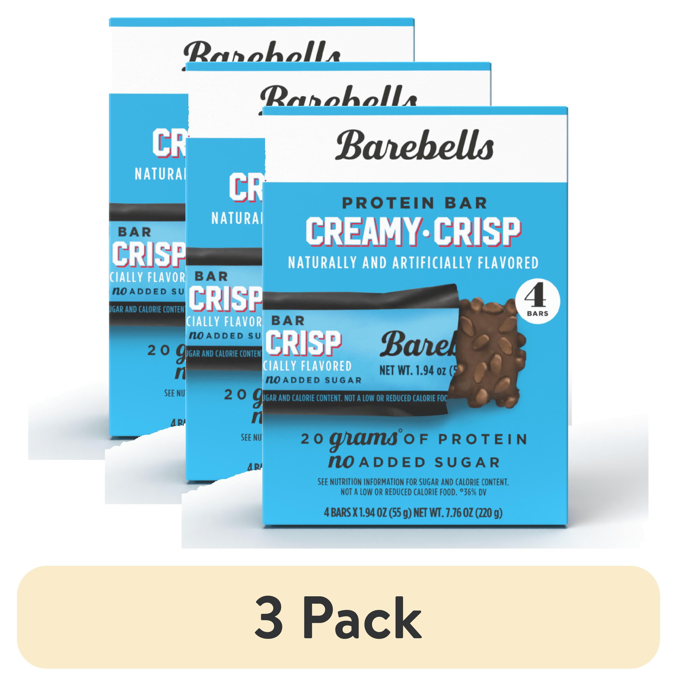 (3 pack) Barebells Protein Bars, Creamy Crisp, 20g High Protein, 1.9oz ...
