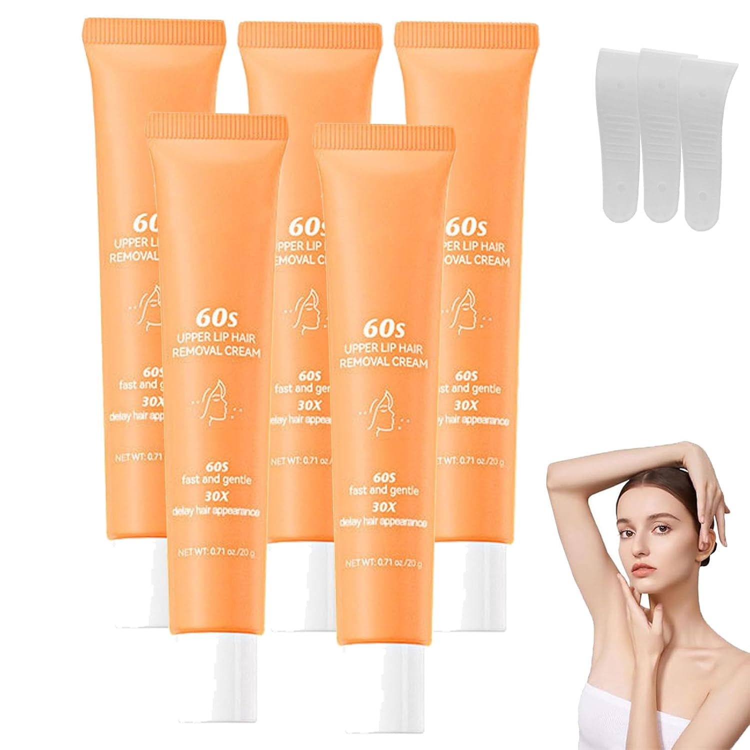 Barebliss Facial Hair Removal Cream, 2025 New Effective Quick Face ...