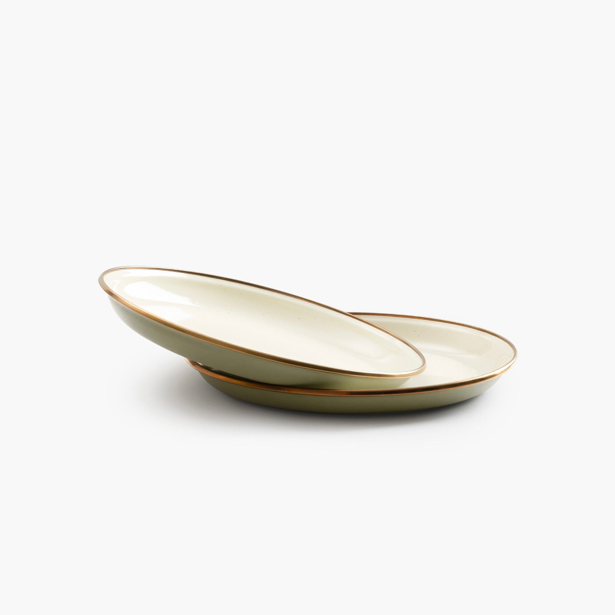 Barebones Enamelware 2-Tone Dining Collection - Olive Drab - Walmart.com