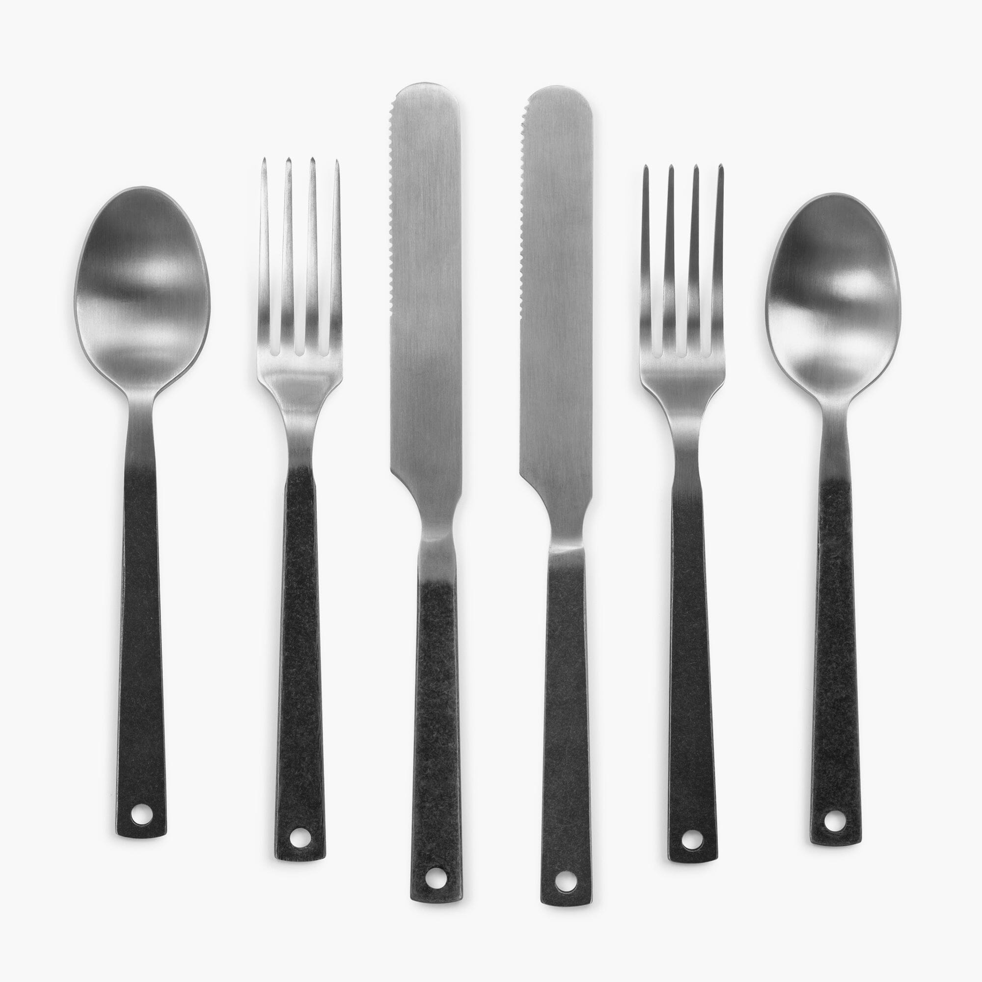 Barebones Living Flatware Set, Copper Coated Utensils, Stainless Steel ...