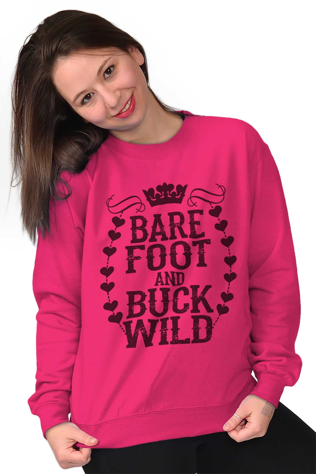 Barefoot Blue Jean Princess Country Women Crewneck Sweatshirt Brisco ...