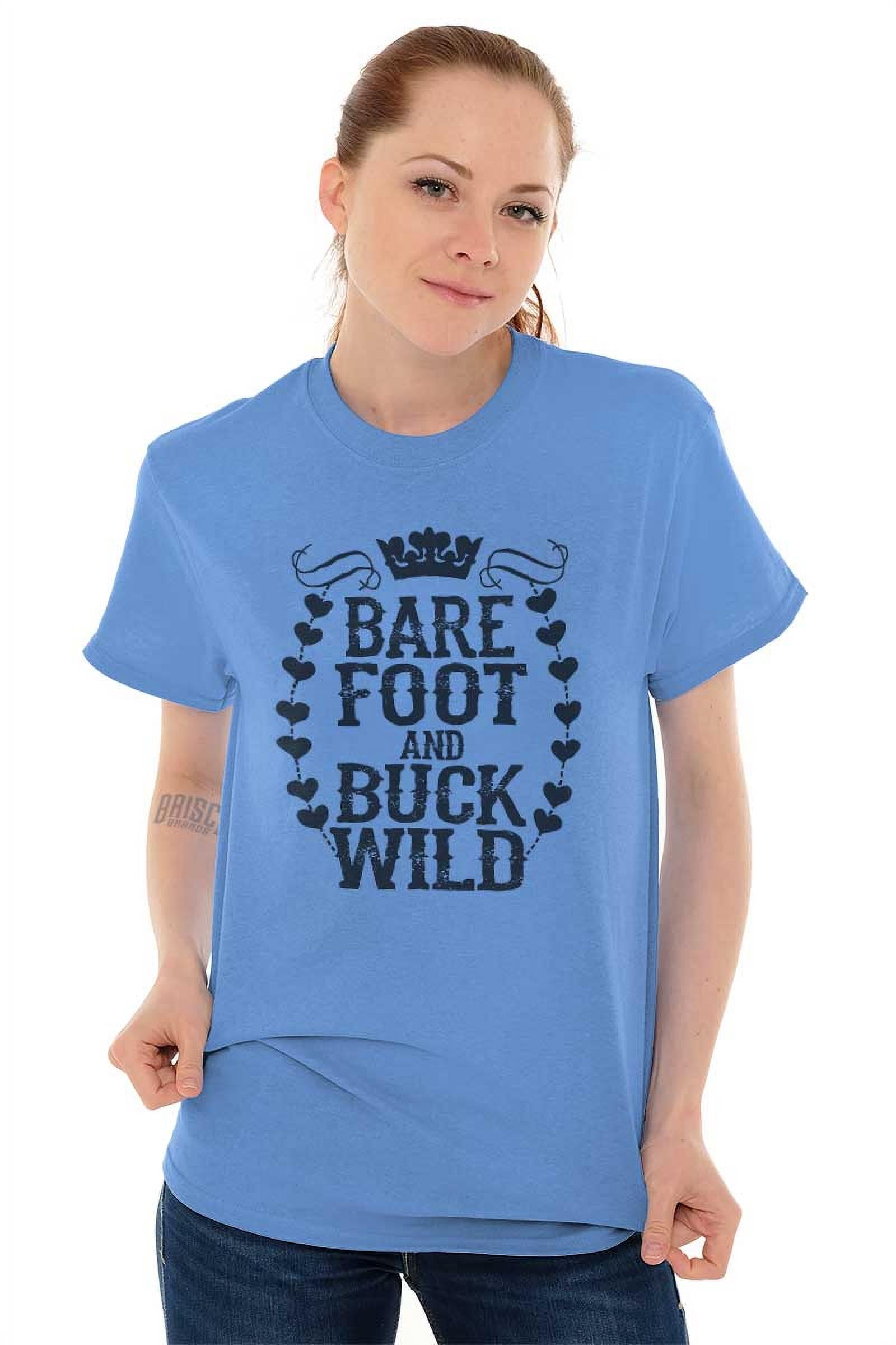Barefoot and Buck Wild Country Love Women Plus Size Graphic Tee Tees ...