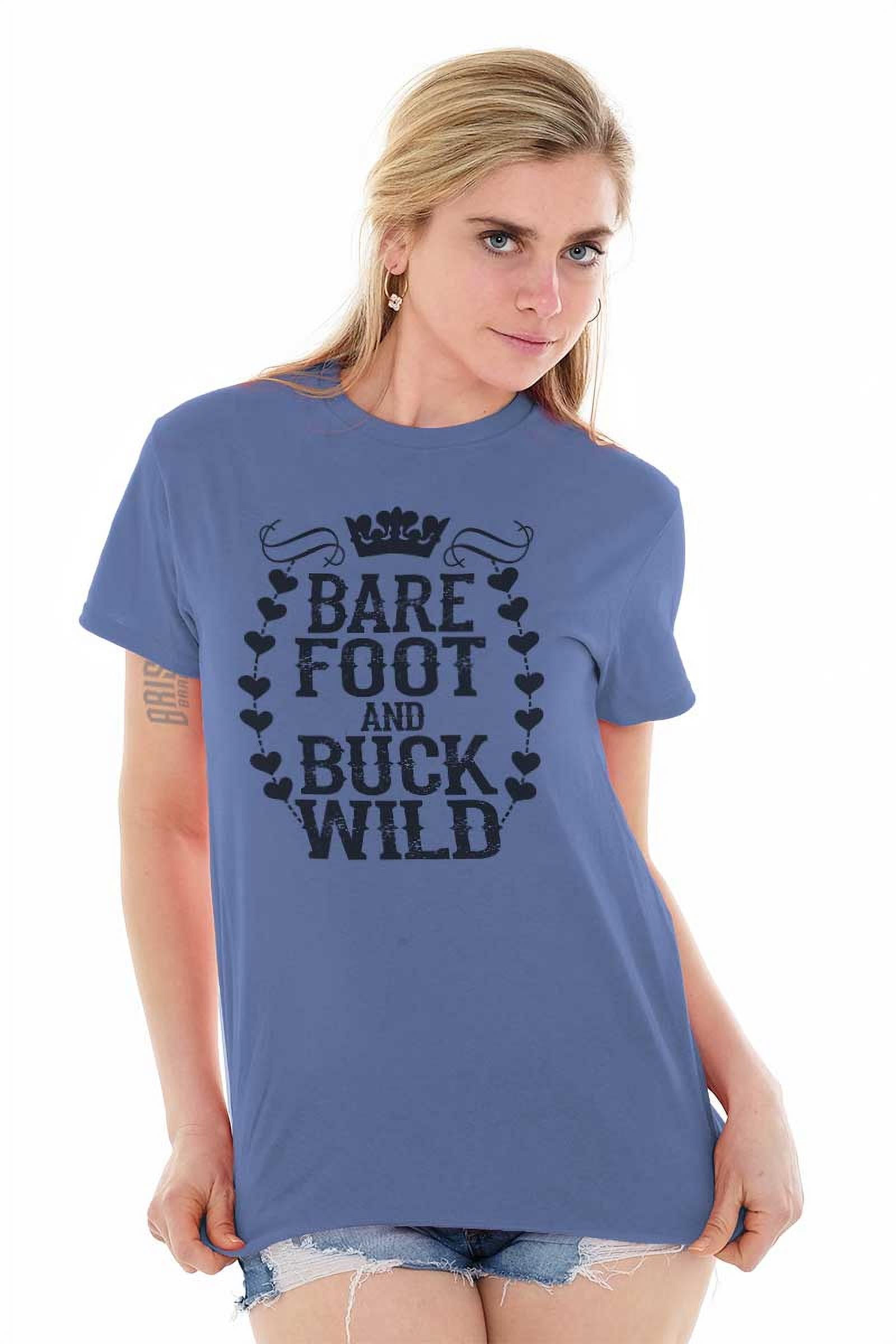 Barefoot and Buck Wild Country Love Women Plus Size Graphic Tee Tees ...