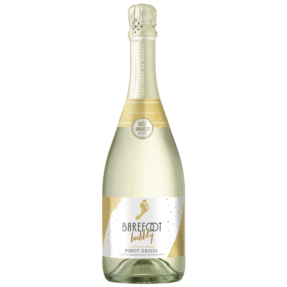 Barefoot Bubbly Pinot Grigio Champagne Sparkling Wine, California ...