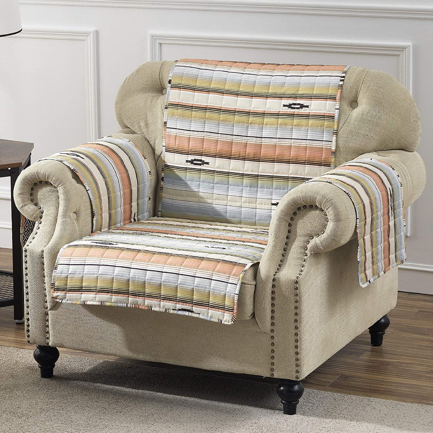 Barefoot Bungalow Painted Desert Polyester Armchair Furniture Throw ...