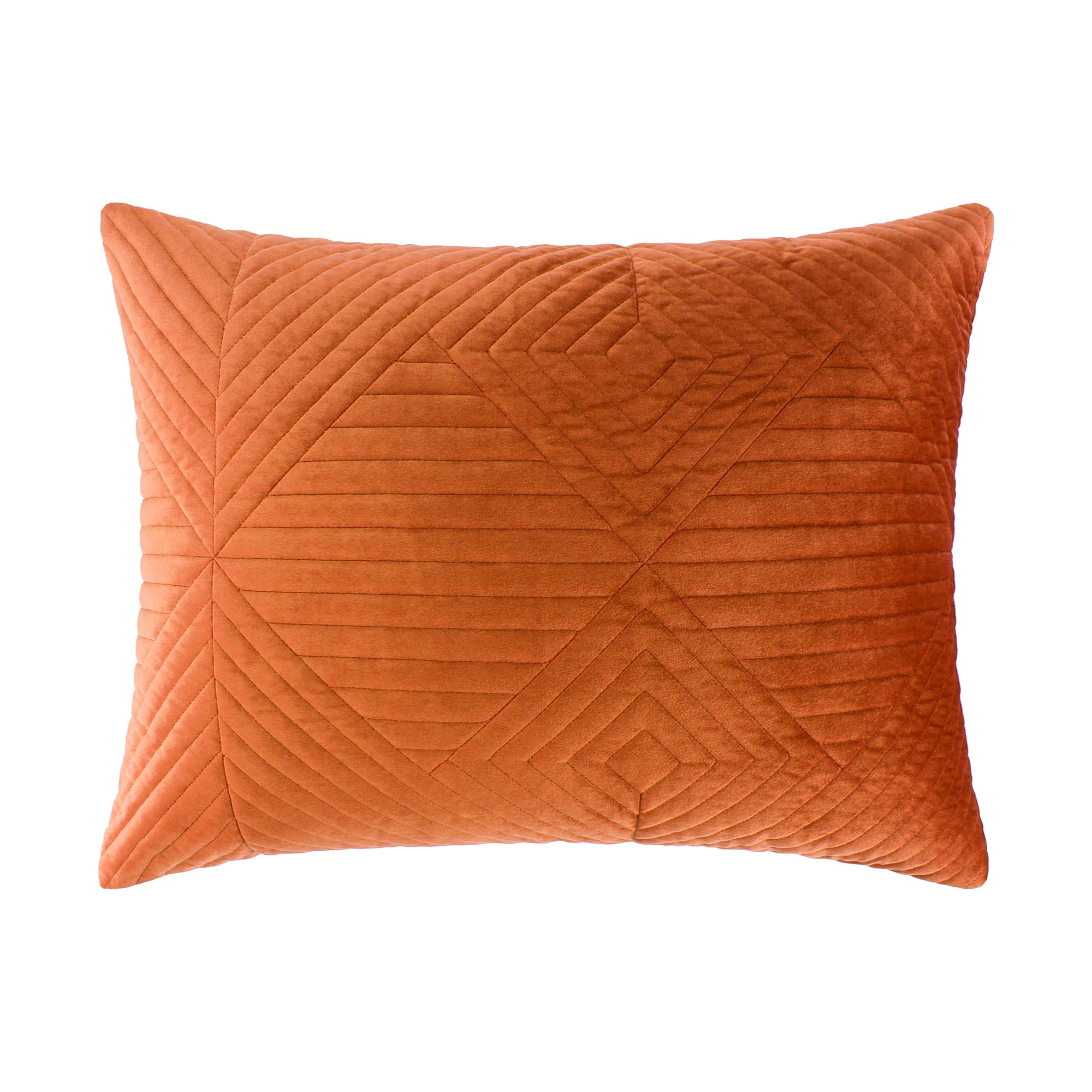 Barefoot Bungalow Riviera Velvet Finely Stitched Modern Quilted Pillow ...