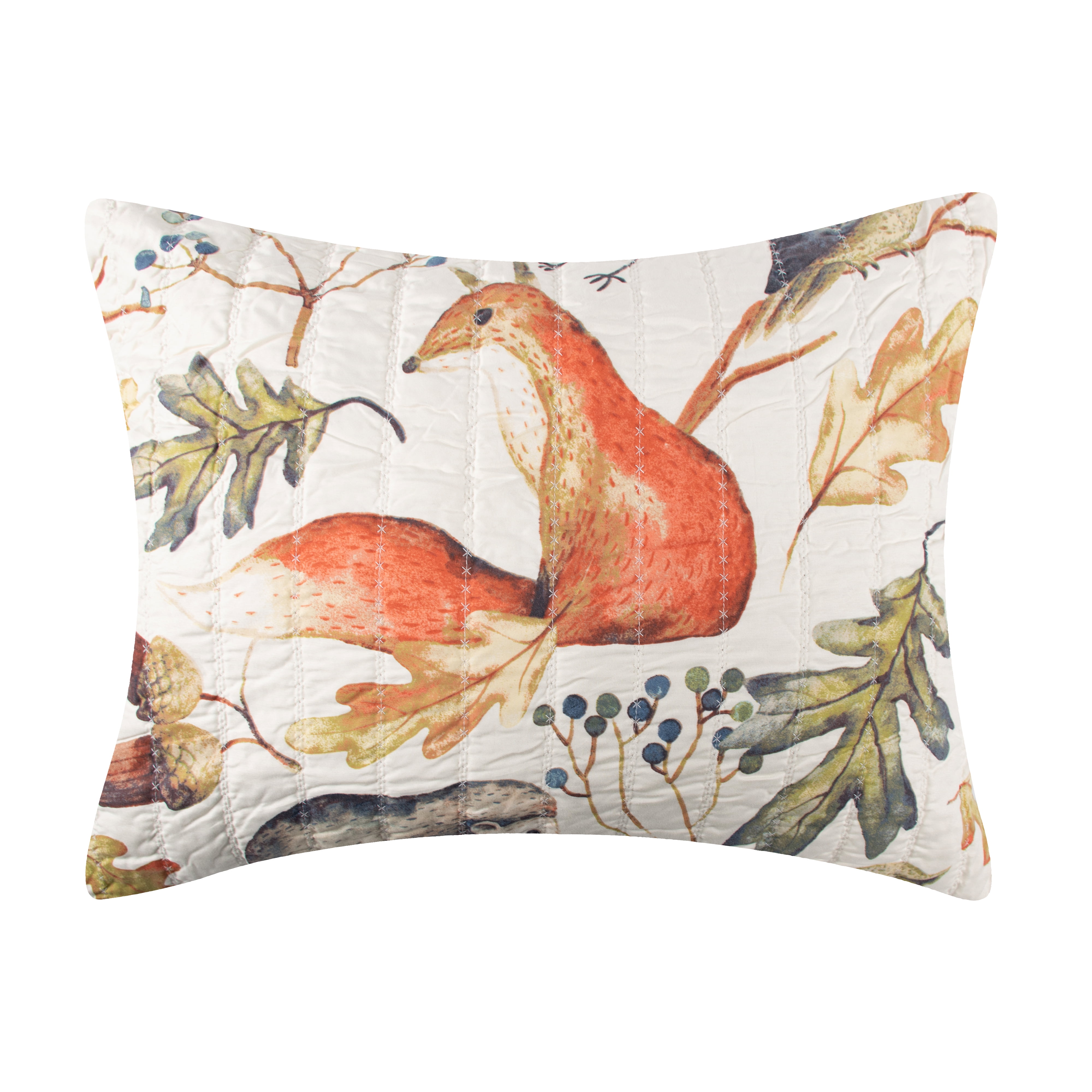 Barefoot Bungalow Willow Rustic Forest Friends Reversible Pillow Sham ...