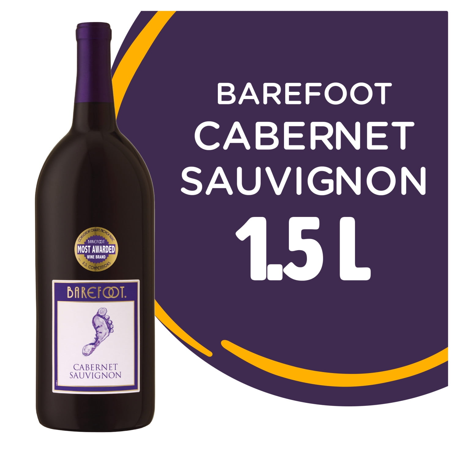 Barefoot Cellars Cabernet Sauvignon Red Wine 1.5L Bottle - Walmart.com